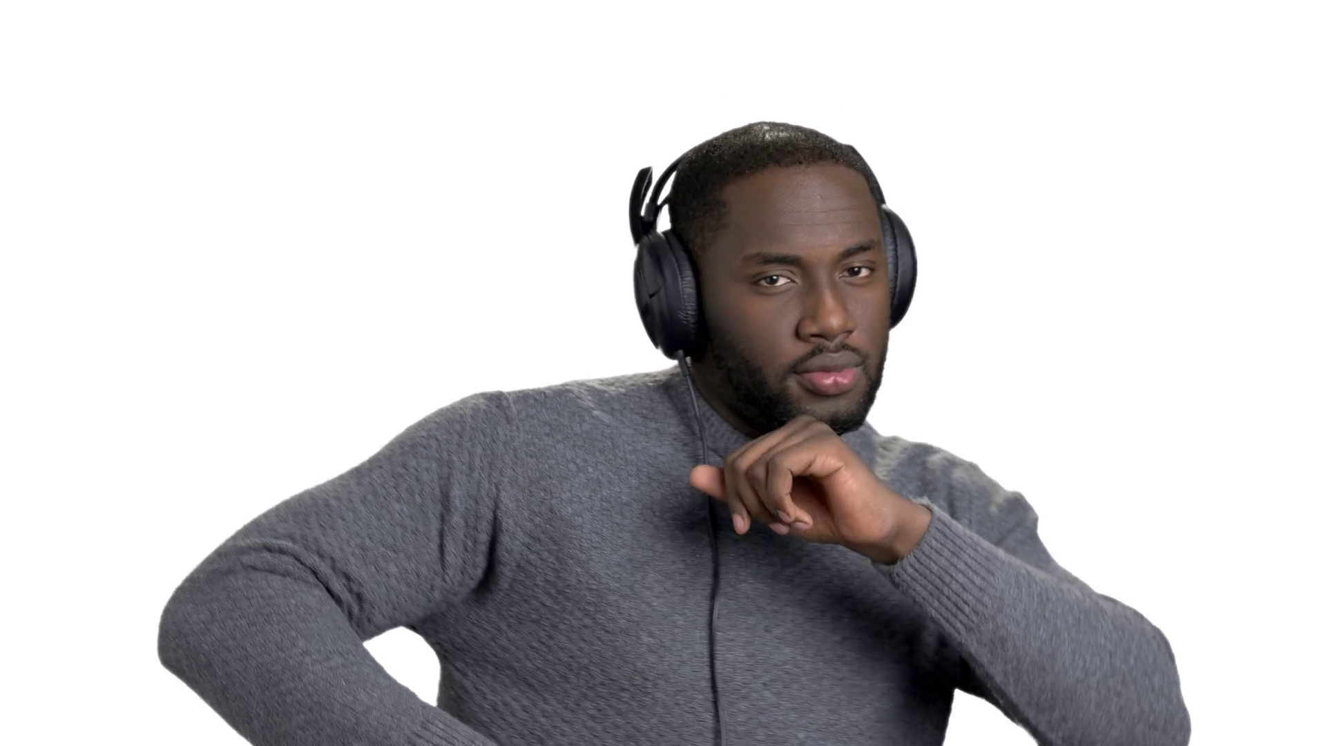 Portrait Of Young Man Enjoying Music In Stock Footage SBV-325021053 ...