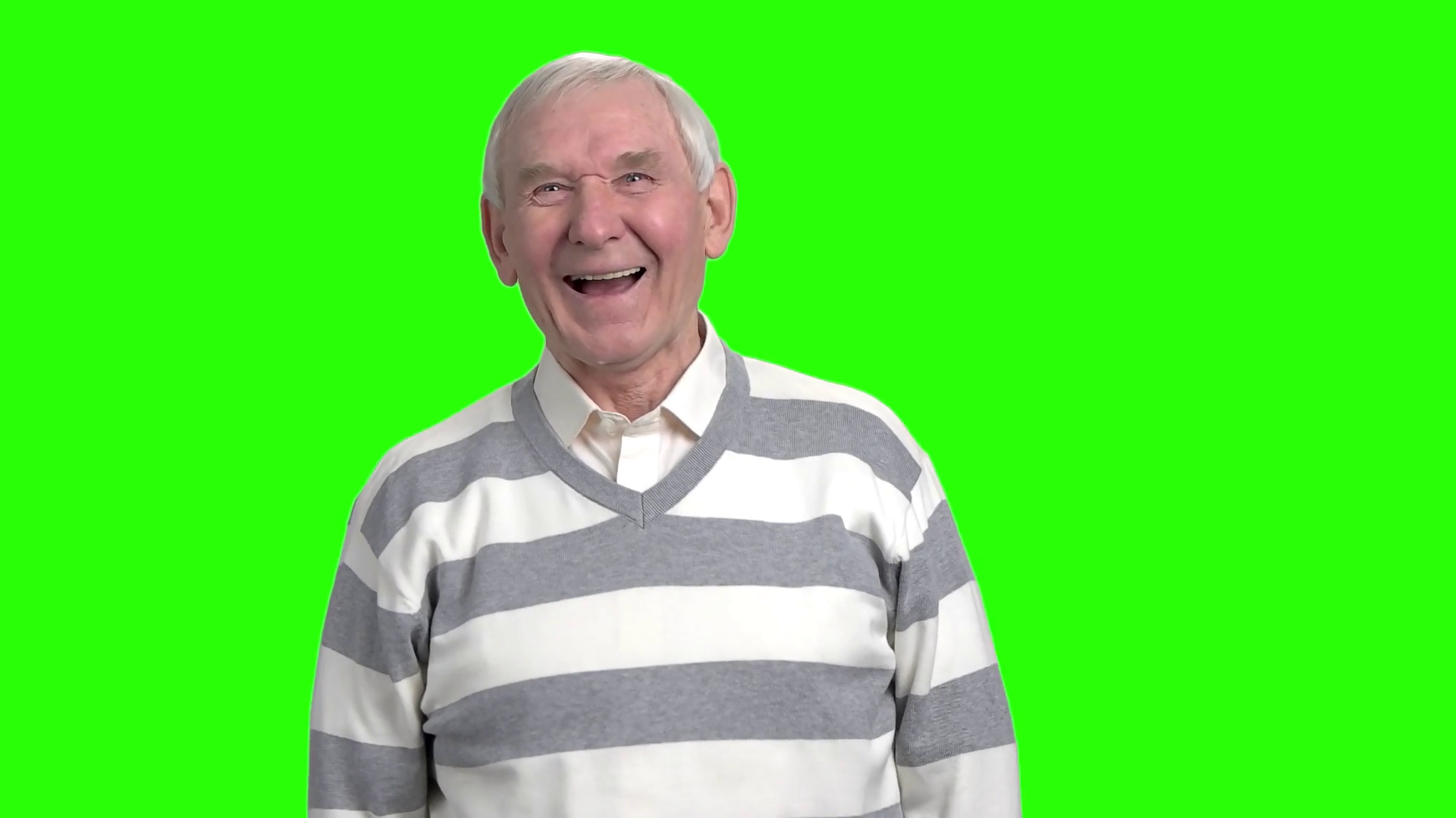Portrait Of Laughing Granddad Slow-motion Stock Footage SBV-322646168 ...