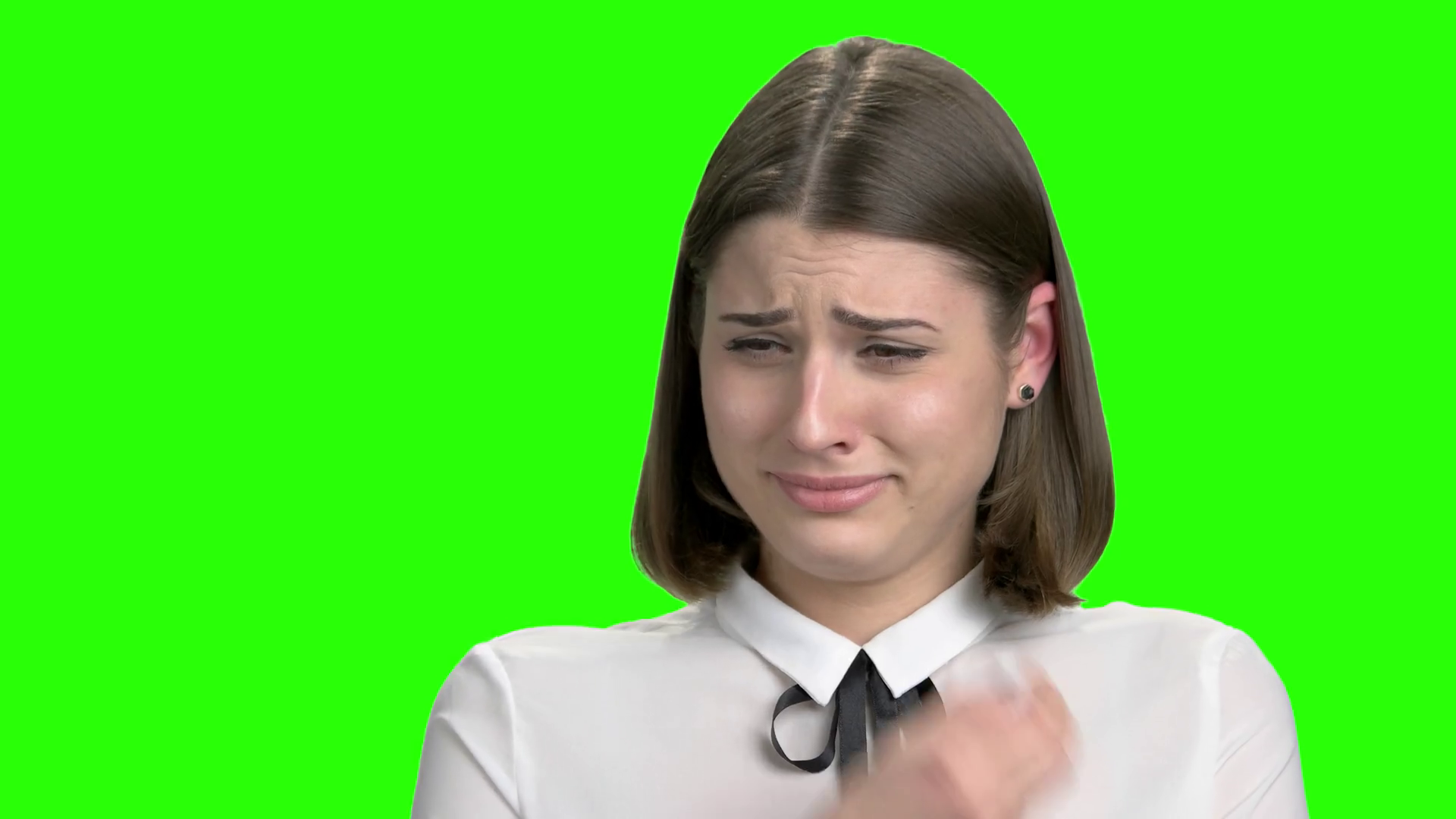 Portrait Of Young Girl In Tears Woman Stock Footage SBV-322294026 ...