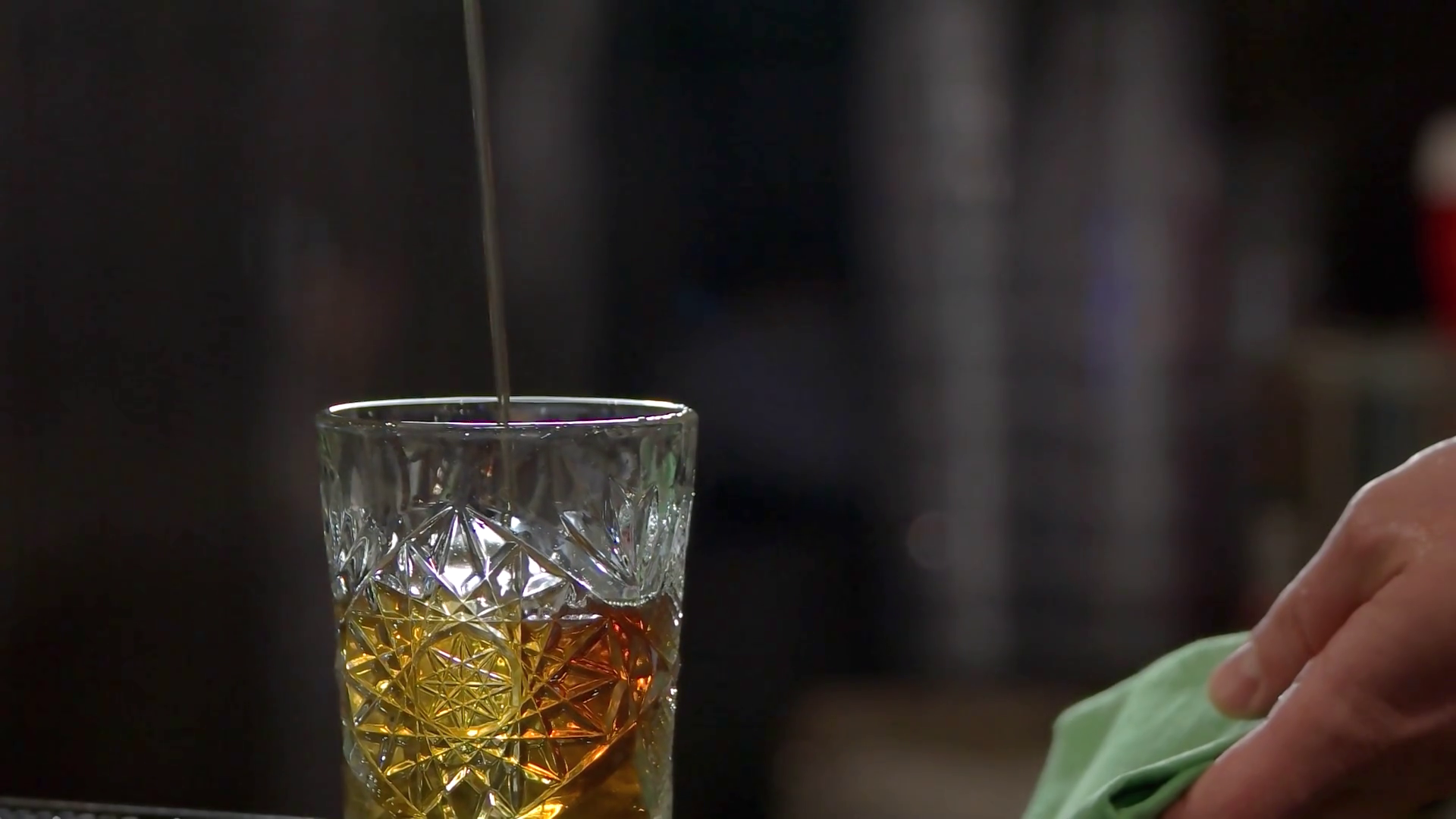 Pouring Rum Slow Motion Glass Of Alcohol Stock Footage SBV-324067211 ...