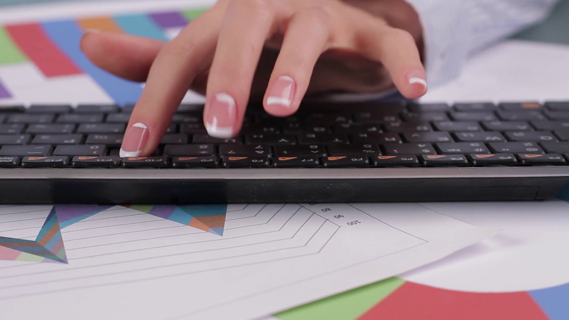 Secretary Fast Typing On Keyboard Business Stock Footage SBV-318367703 ...