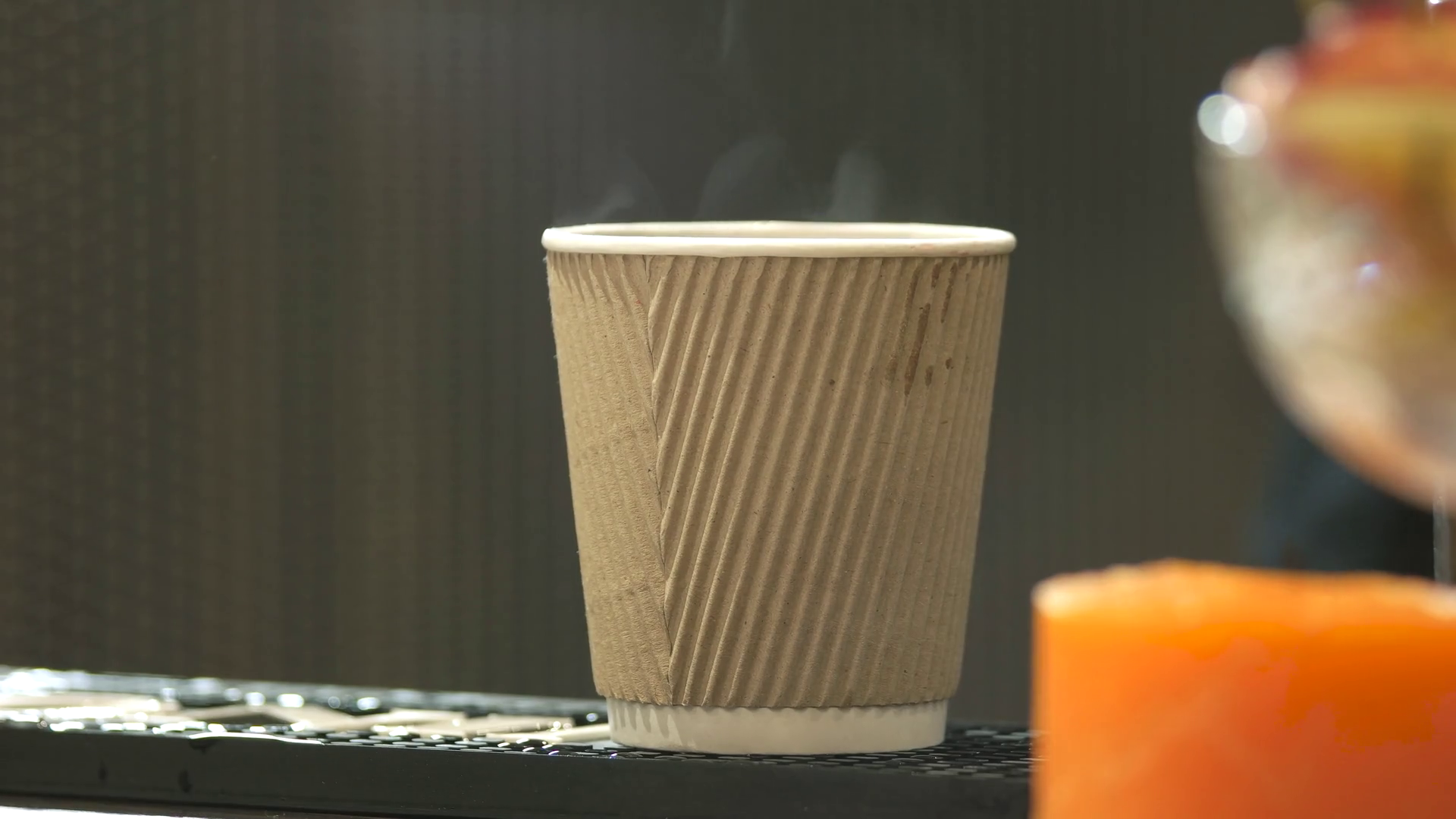 Serving Hot Tea Disposable Paper Cup Hot Stock Footage SBV-324067362 ...