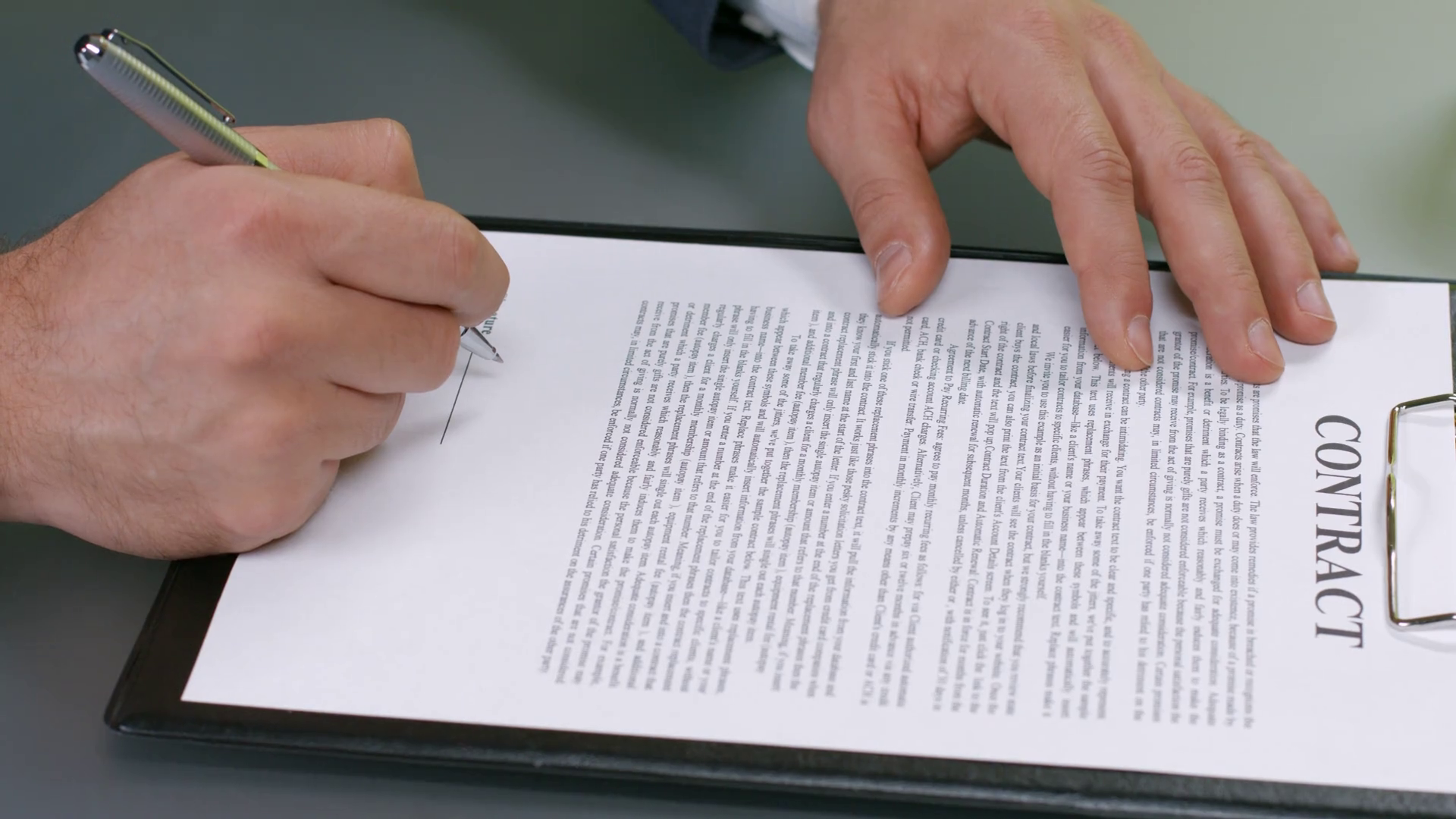 Signature Of Contract Businessman Signs Stock Footage SBV 318337411