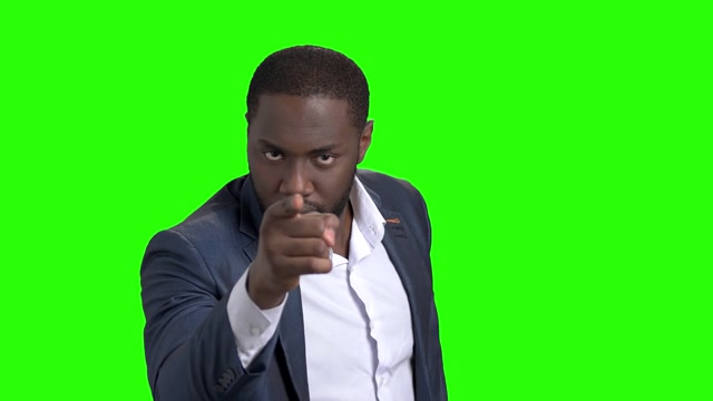 Person Pointing Green Screen Stock Footage: Royalty-Free Video Clips ...