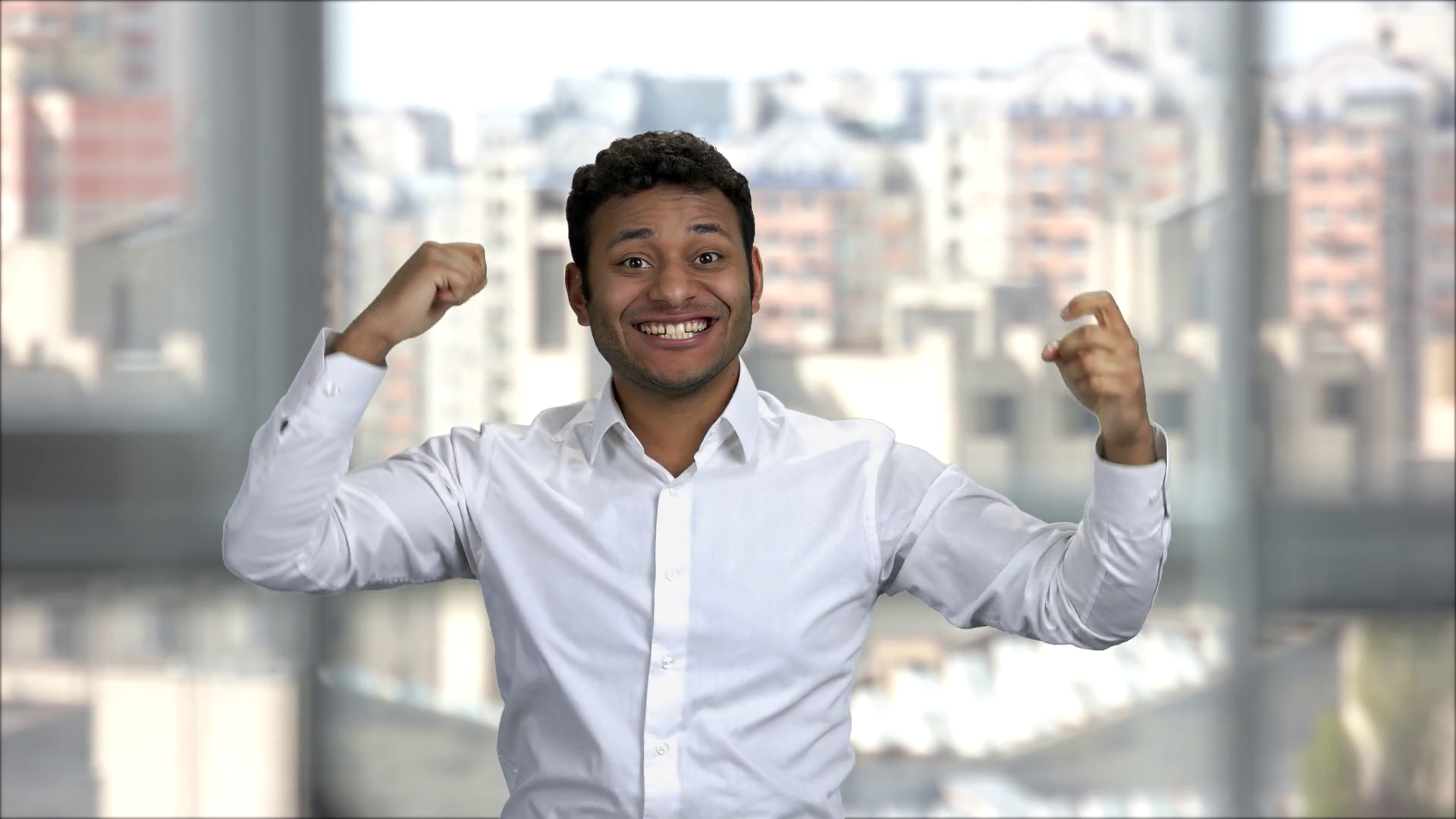 Successful Entrepreneur Rejoicing Stock Footage SBV-338283487 - Storyblocks