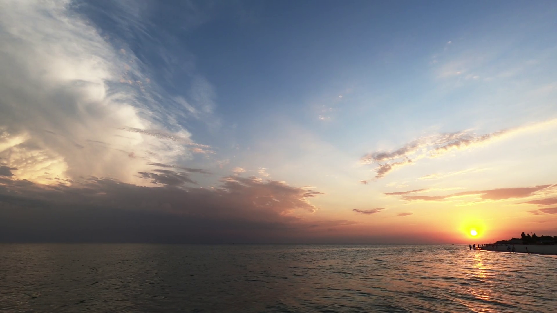 Scenic Summer View: Beautiful Sunset Sky Stock Footage SBV-336847957 ...