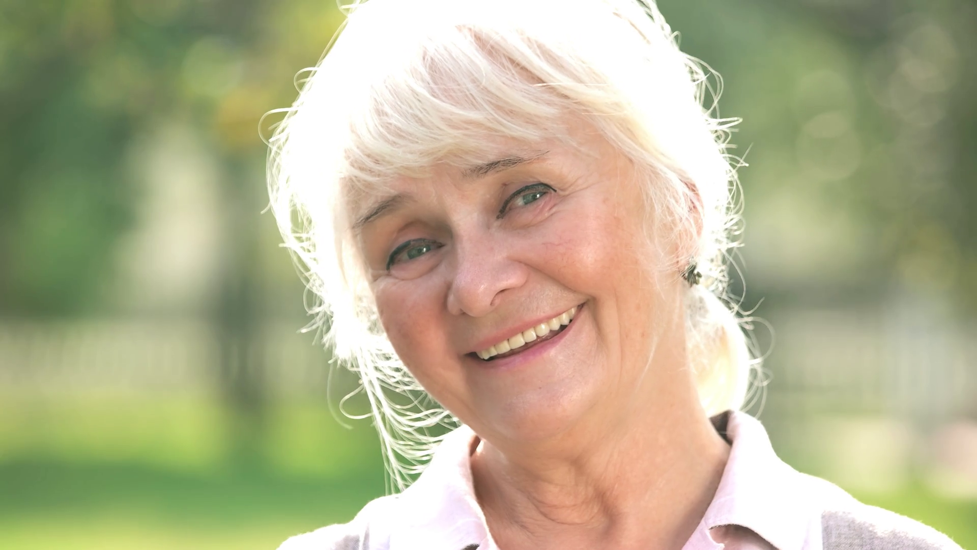 Funny Happy Old Woman