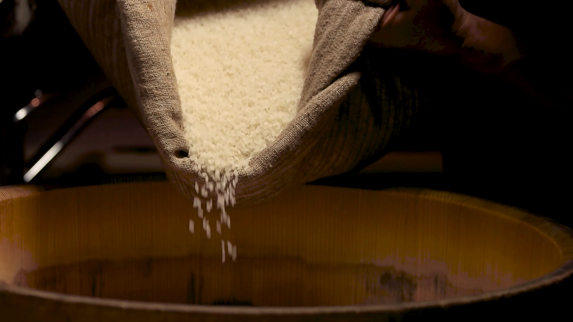 White Rice Falling In Slow-mo Hand Holding Stock Footage SBV-313802851 ...