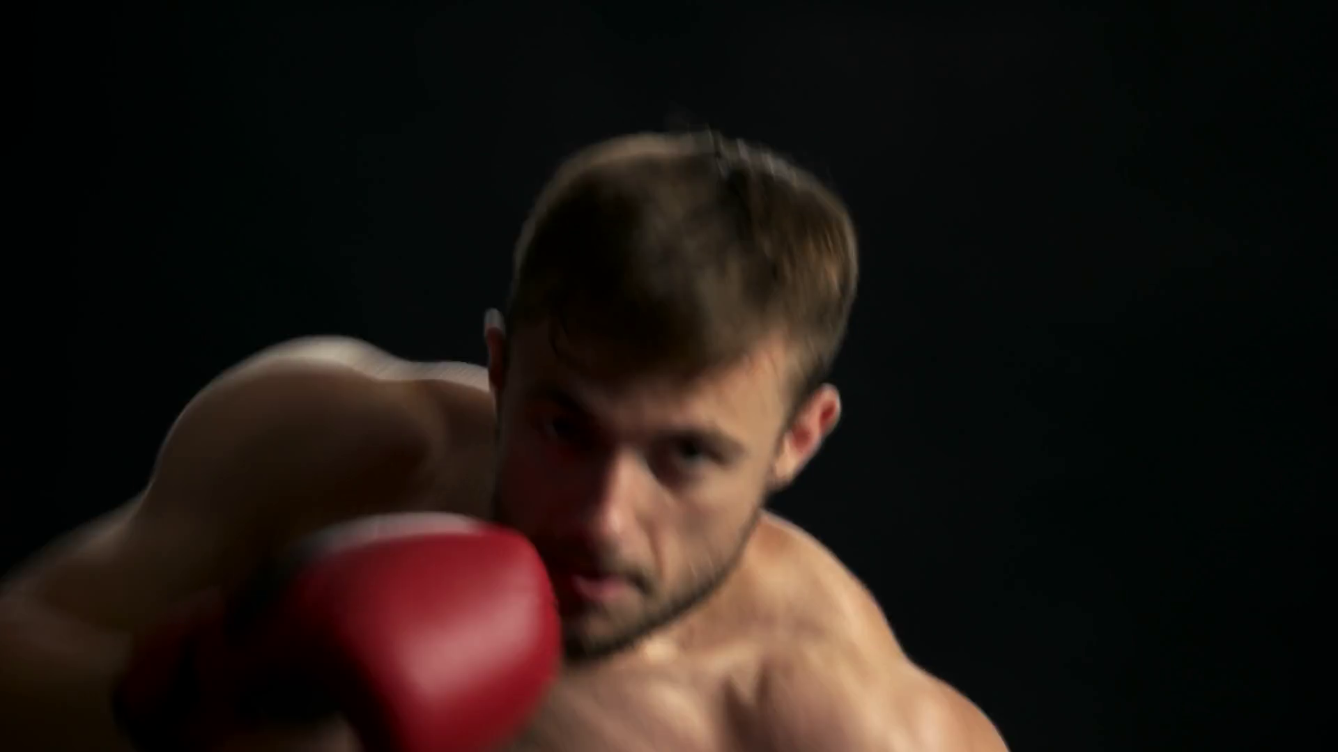 Young Fighter Is Hitting Opponent Young Stock Footage SBV-334320503 ...