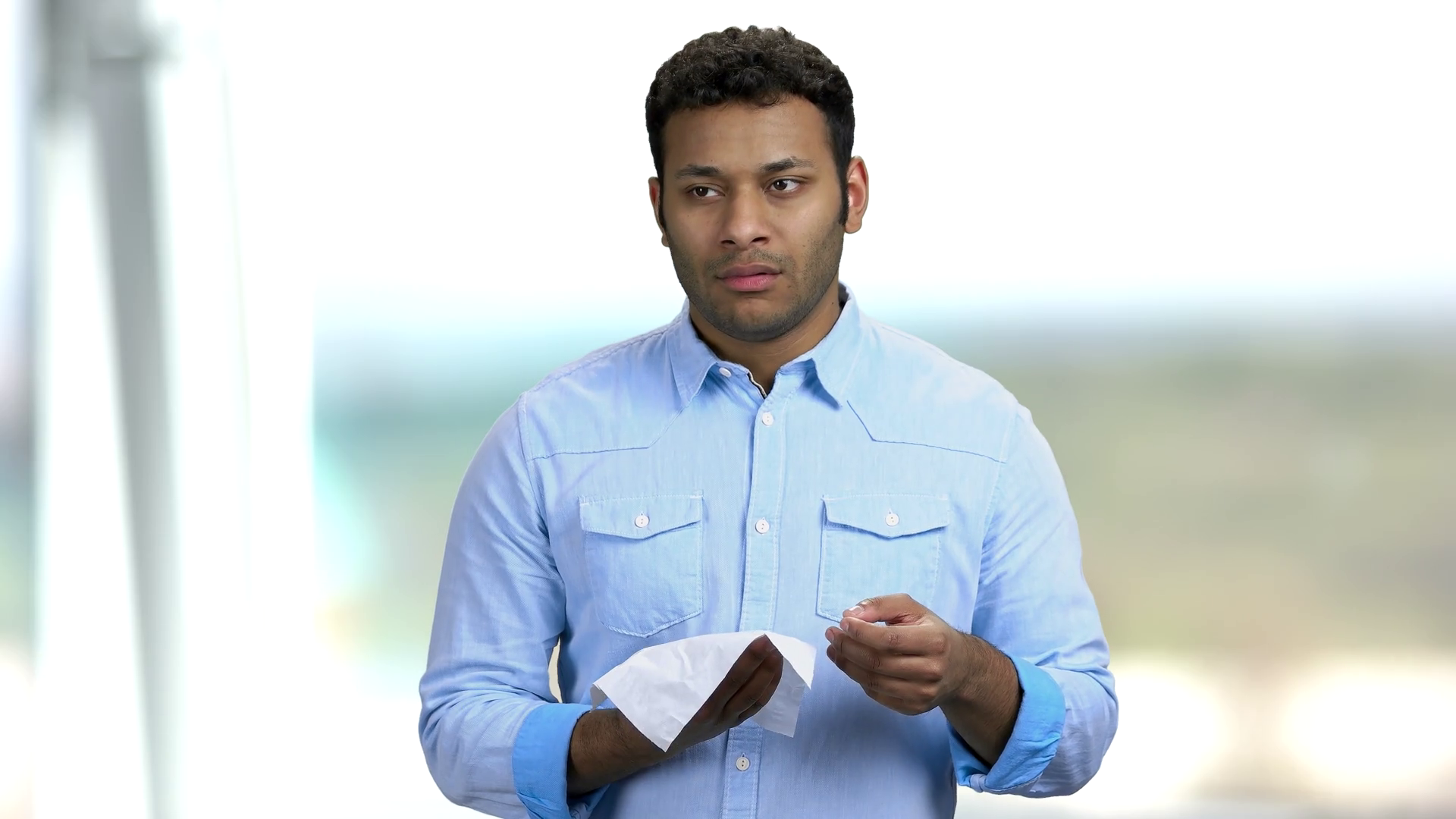 Indian Man About To Sneeze Sneezing Man On Stock Footage SBV-338618179 ...
