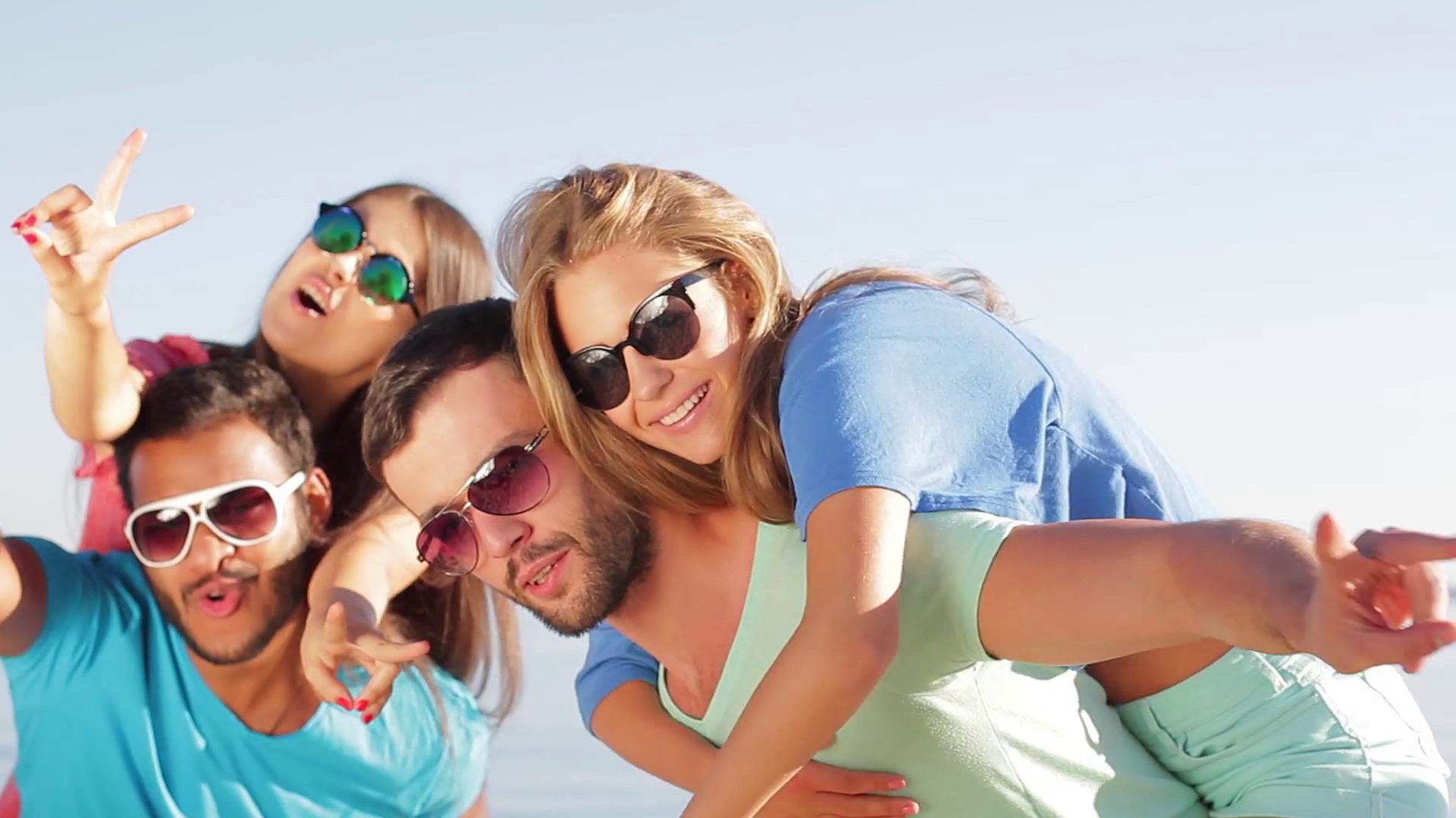 Fun At Beach: Enjoying Sea Island Activities Stock Footage SBV ...