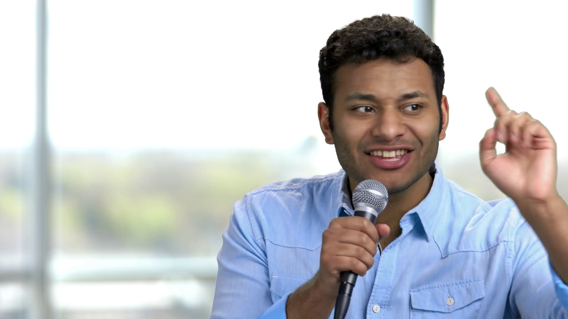 Young Positive Indian Presenter's Stock Footage SBV-338283616 - Storyblocks