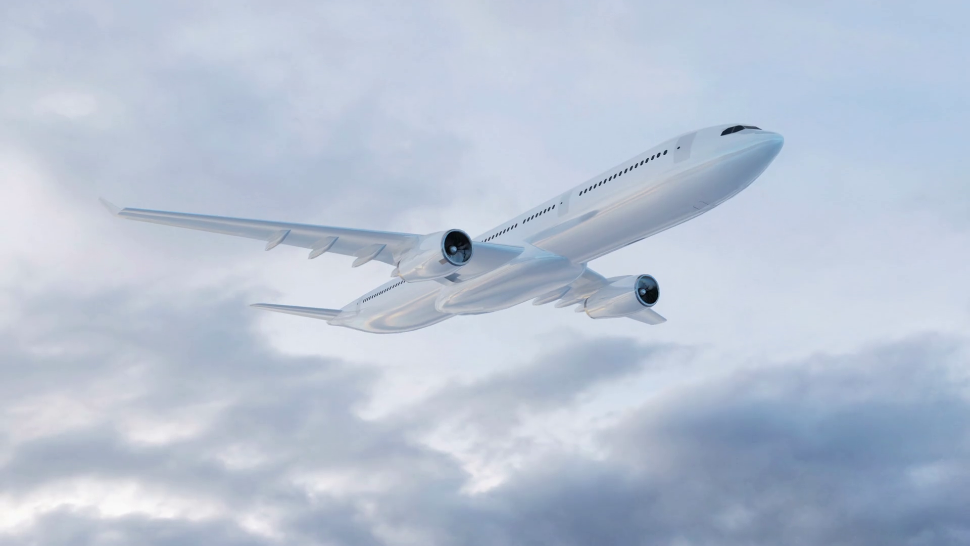 Side View Of Commercial Airplane Flying Fast Stock Motion Graphics SBV ...