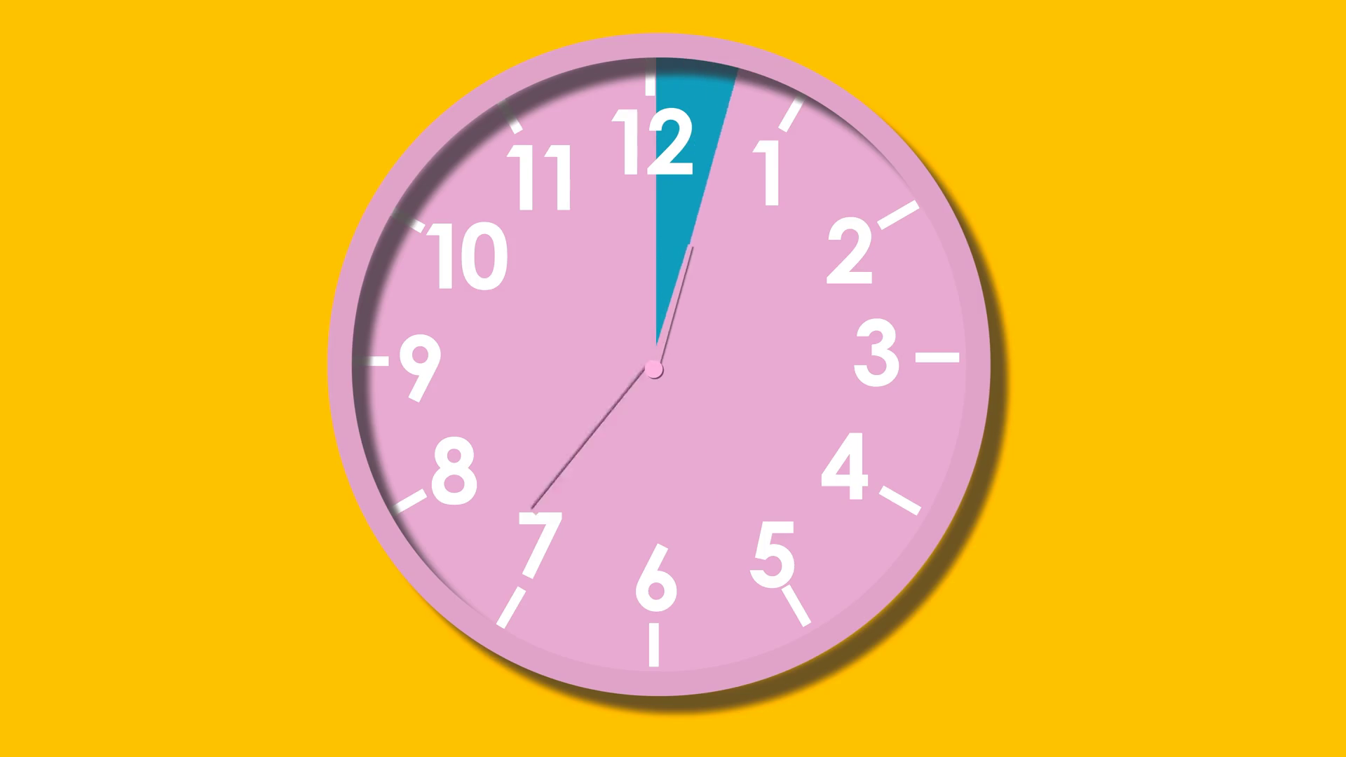 3d Animated Round Clock Wall Pastel Colors Stock Motion Graphics SBV ...