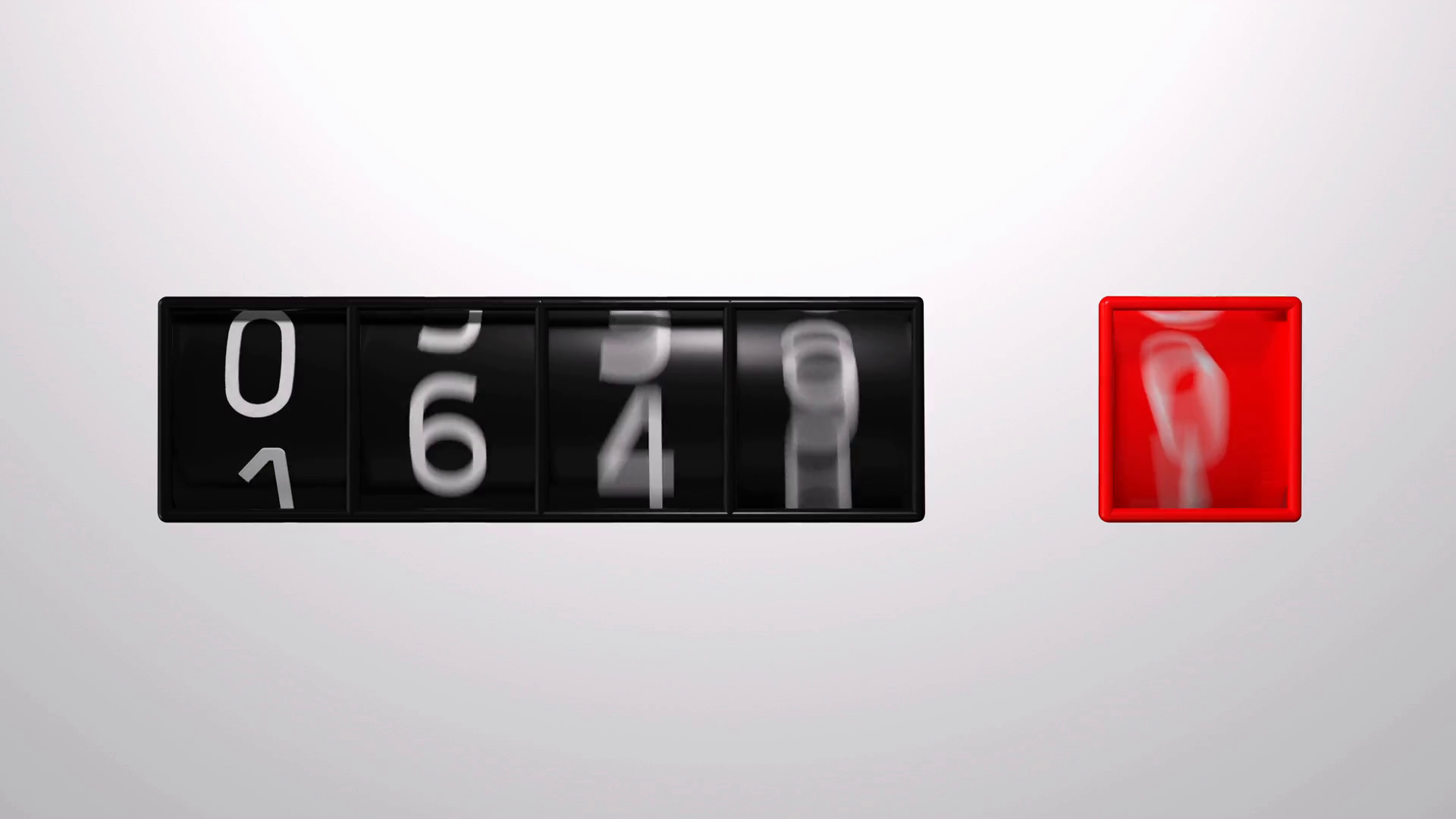 A Closeup View Of Dial Face Of Numeric Stock Motion Graphics SBV-347735819 - Storyblocks