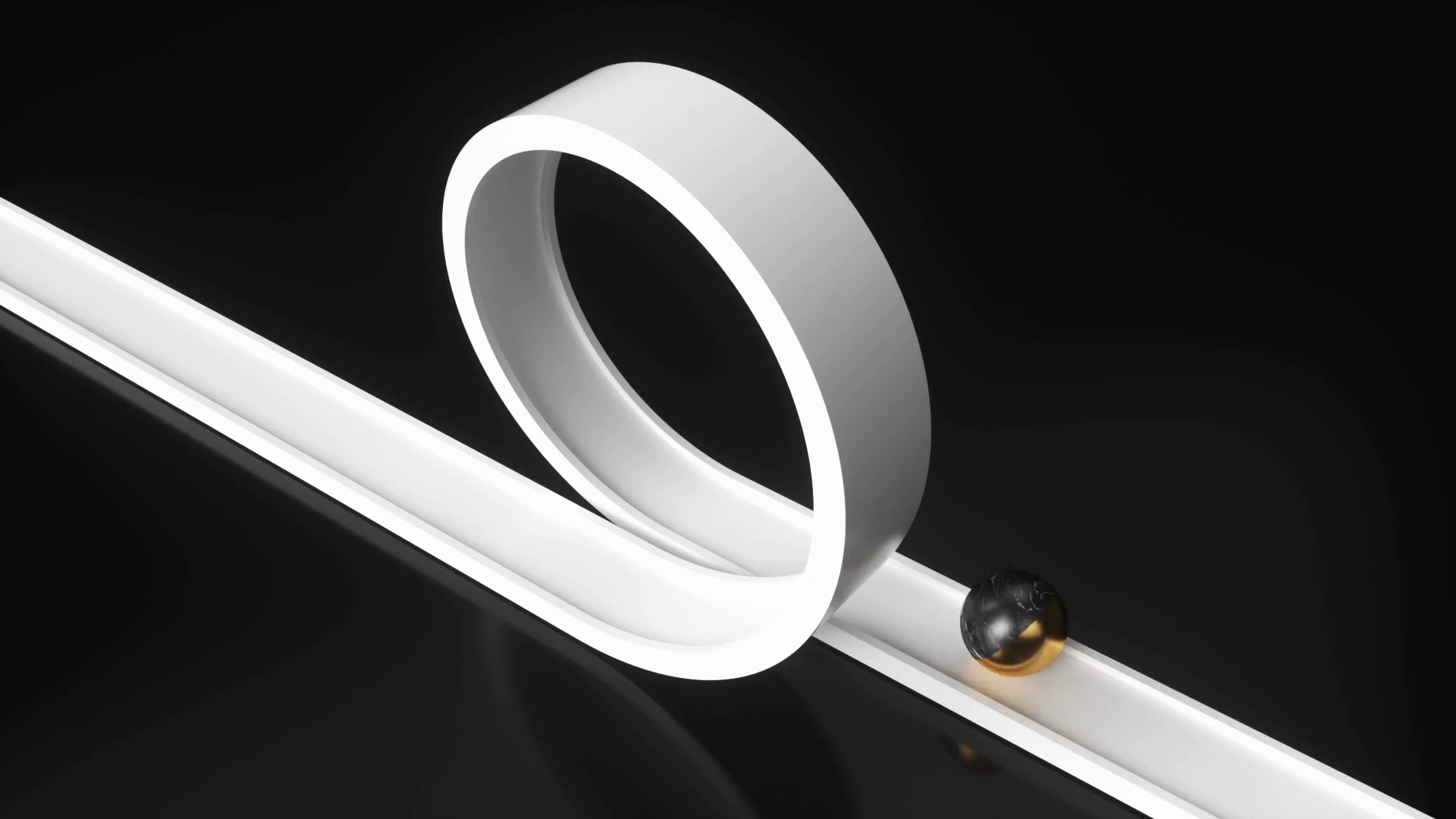 3d Silver Golden Balls Marbles Rolling On Stock Motion Graphics SBV ...