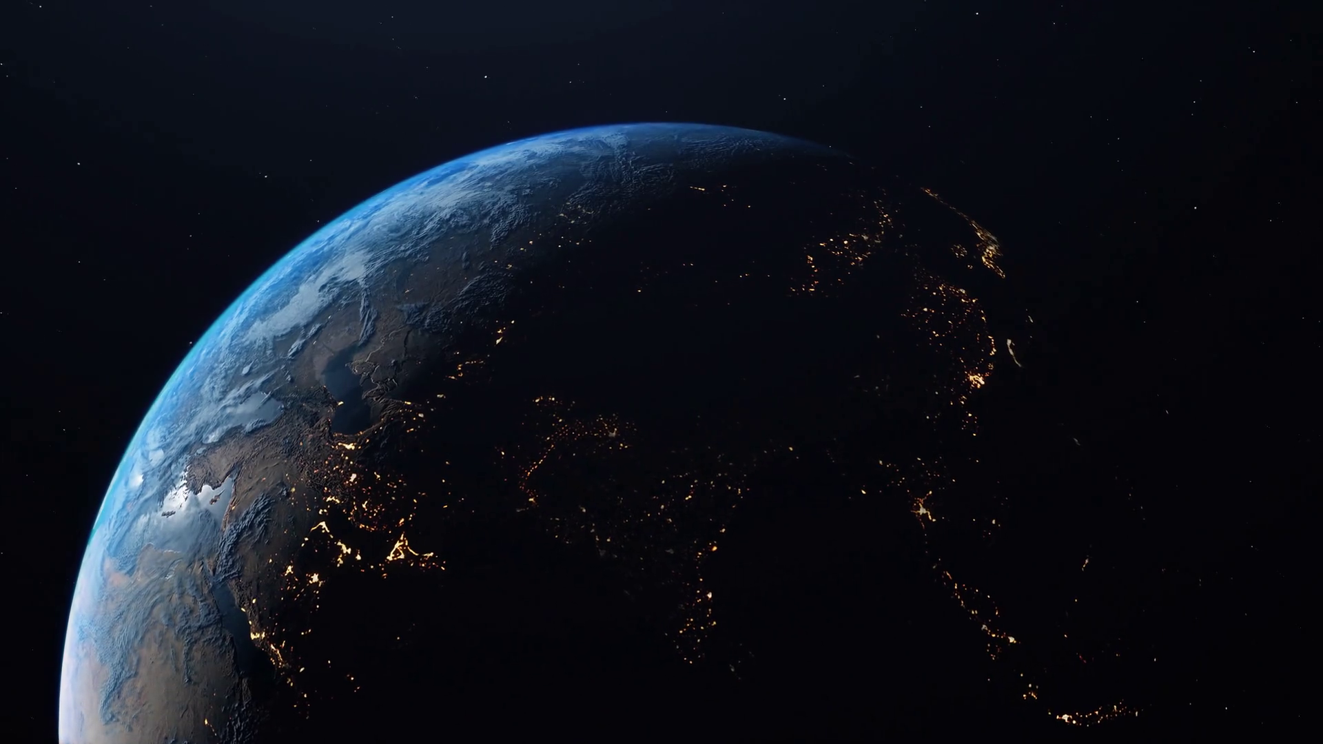 Cinematic Top View Of Planet Earth From Stock Motion Graphics SBV ...