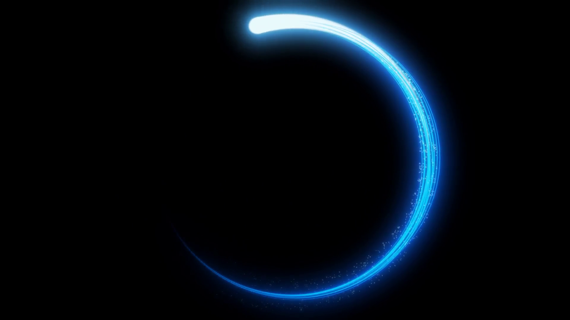 Blue Neon Light Trail Circle On Black Stock Motion Graphics SBV-347737936 - Storyblocks