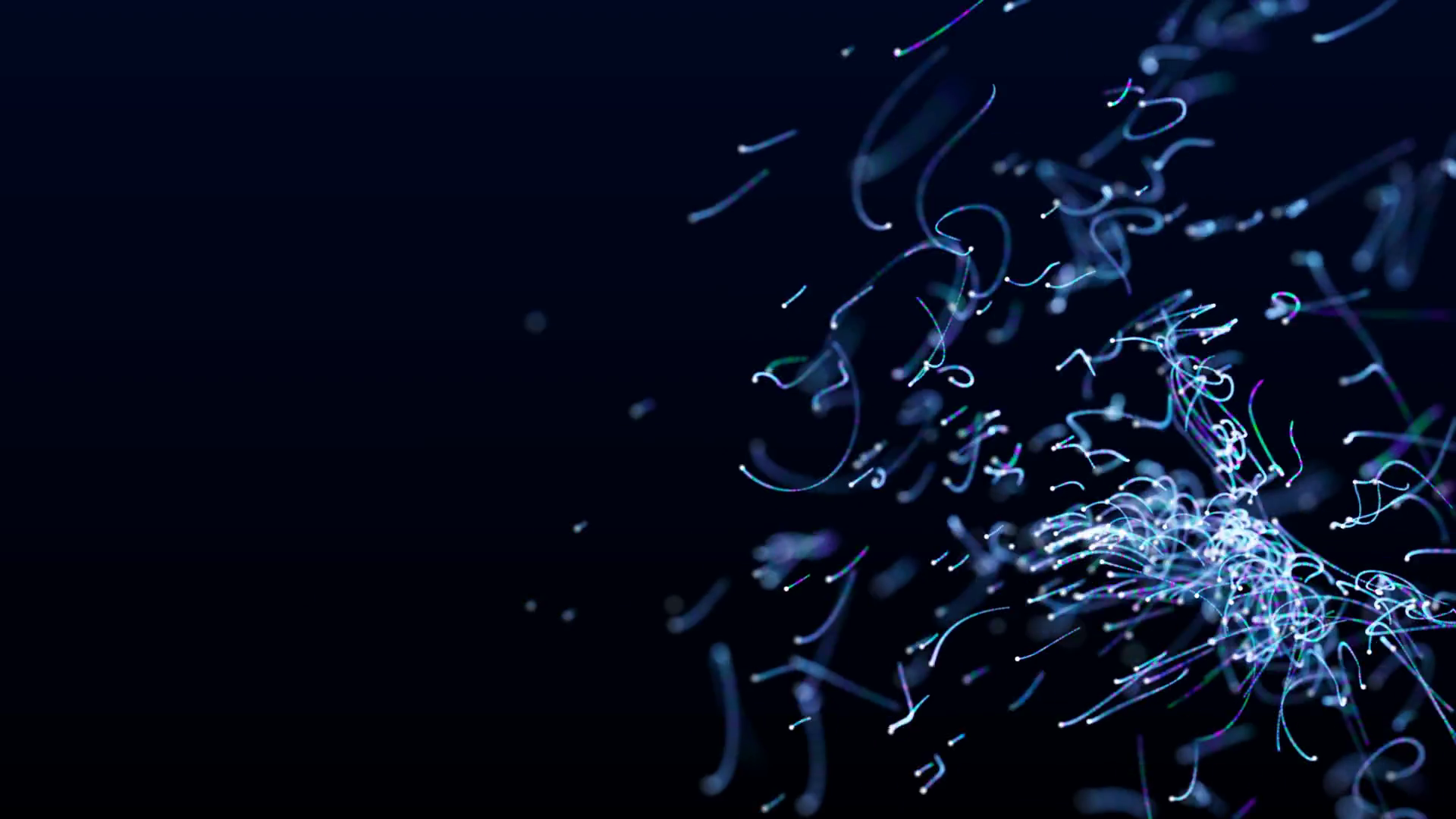 Abstract Futuristic Fiber Optic Particles Stock Motion Graphics SBV ...