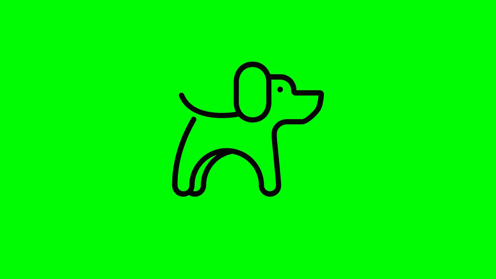 10 Intro Animations Of Dog Symbol Icon Green Stock Motion Graphics SBV ...
