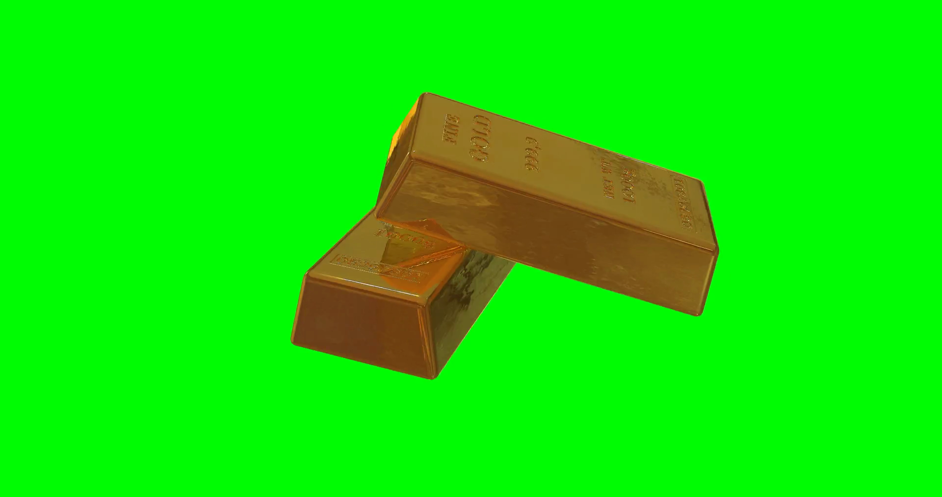 8 Animations Of Two Gold Bullion Bars On Stock Motion Graphics SBV ...
