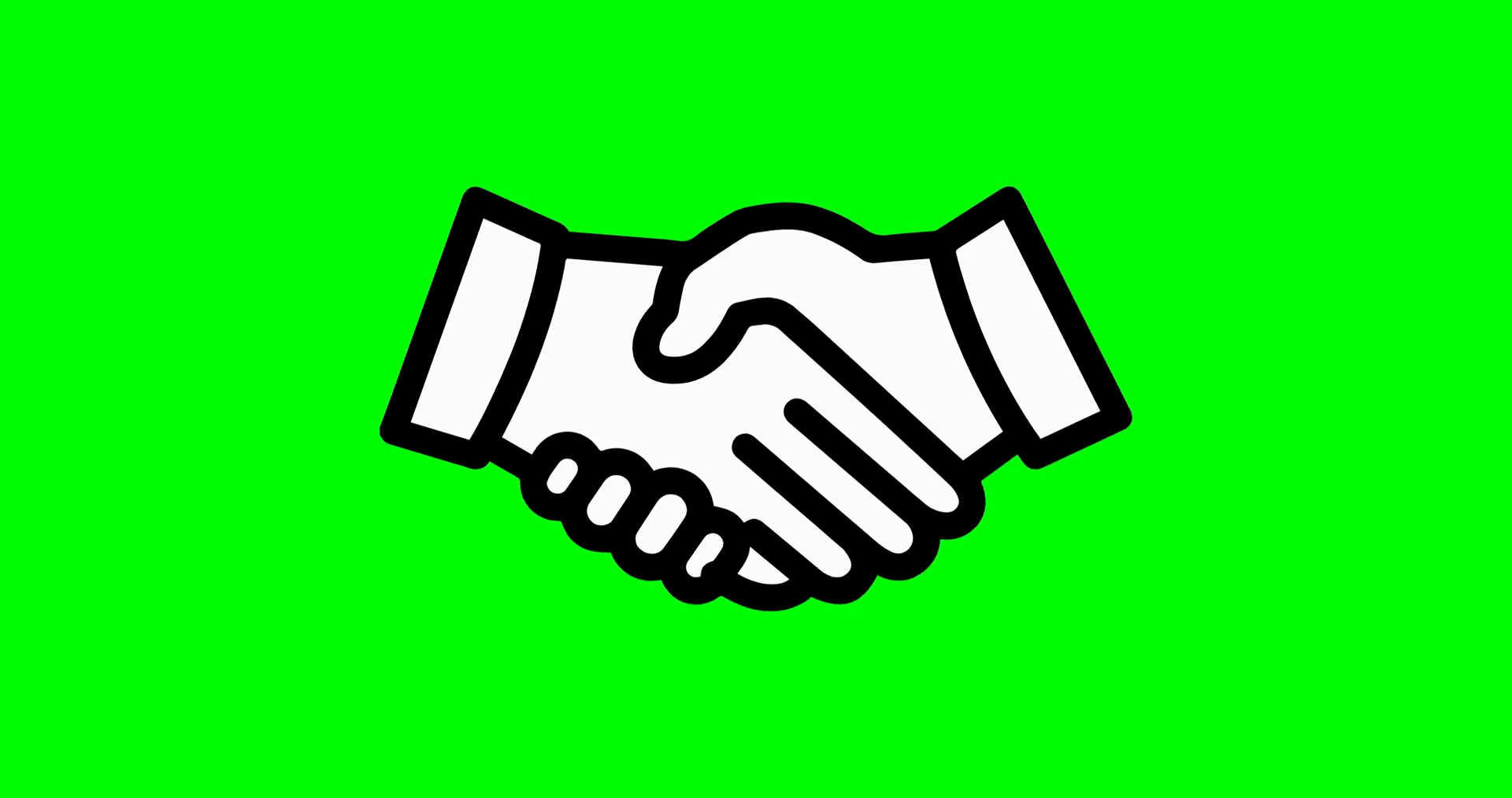 4 Intro Animations Of Handshake Simple Icon Stock Motion Graphics SBV ...