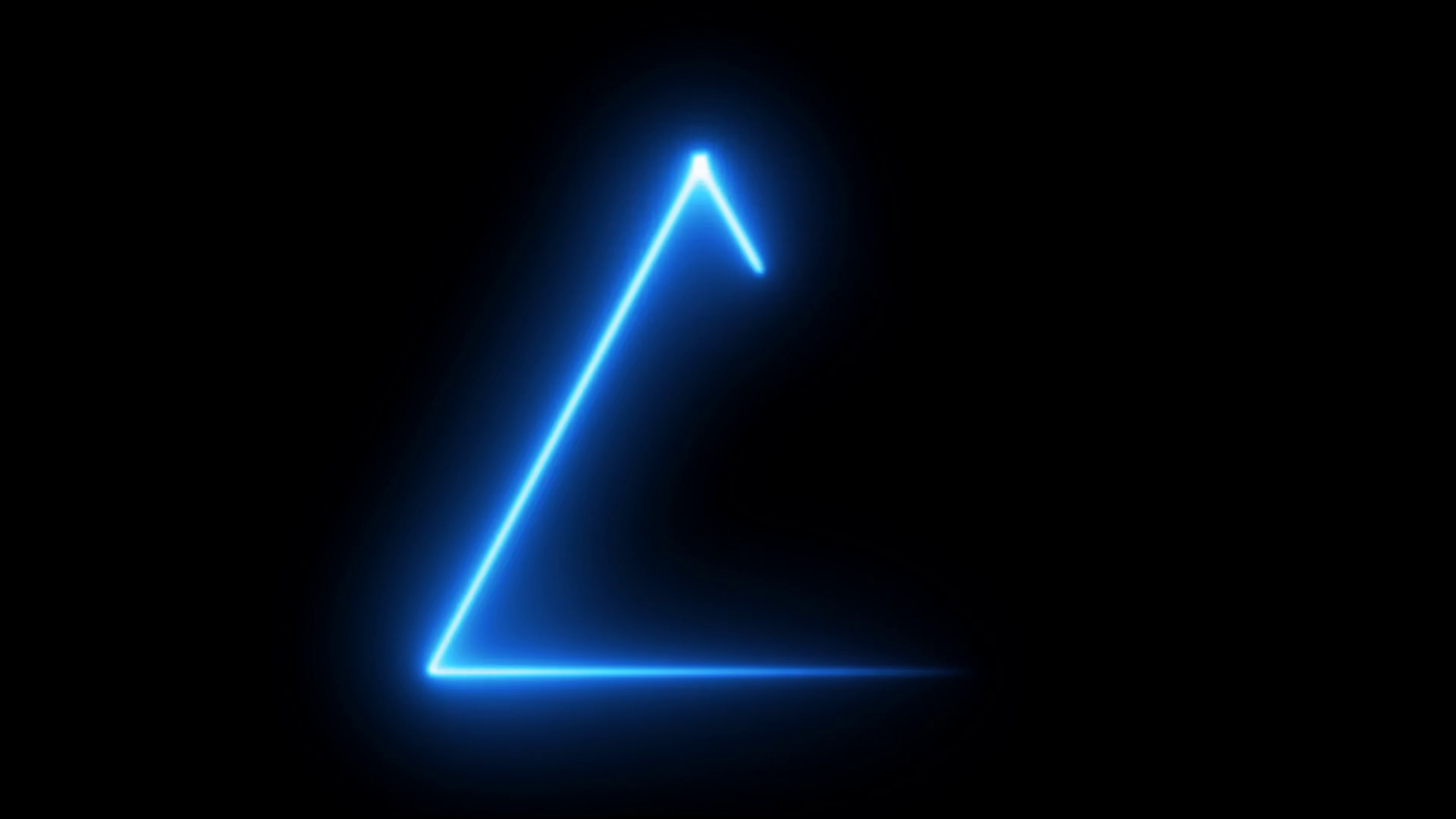 Neon Light Glowing Triangle Frame Blue Light Stock Motion Graphics SBV ...