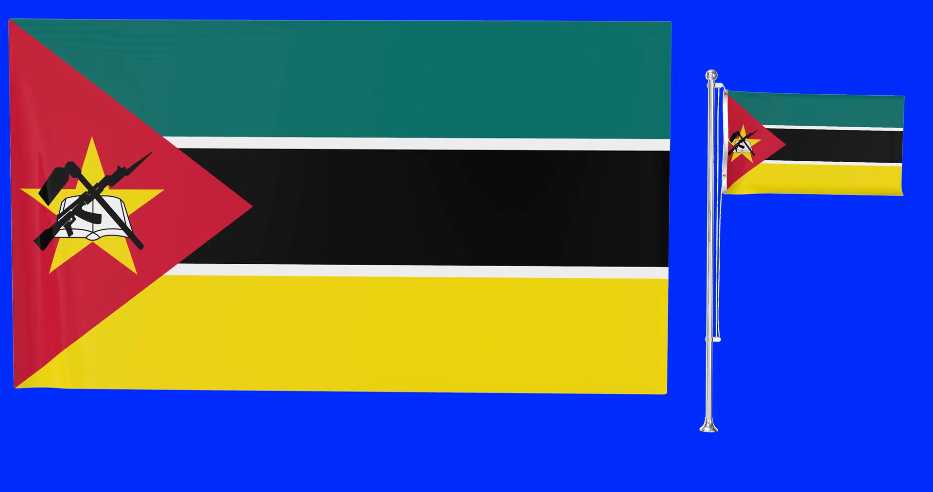 Mozambique Flags Waving In Windnational Stock Motion Graphics SBV-347740554 - Storyblocks
