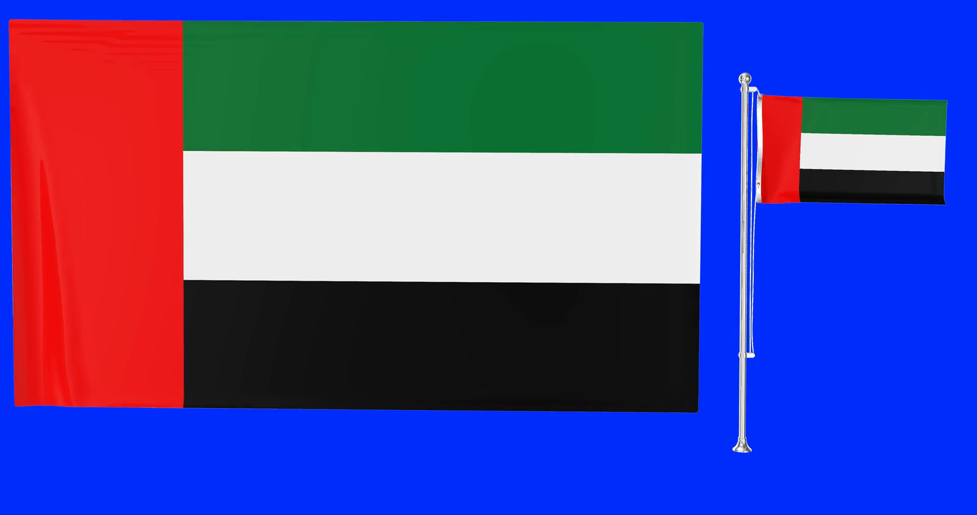 United Arab Emirates Flags Waving In Stock Motion Graphics SBV ...