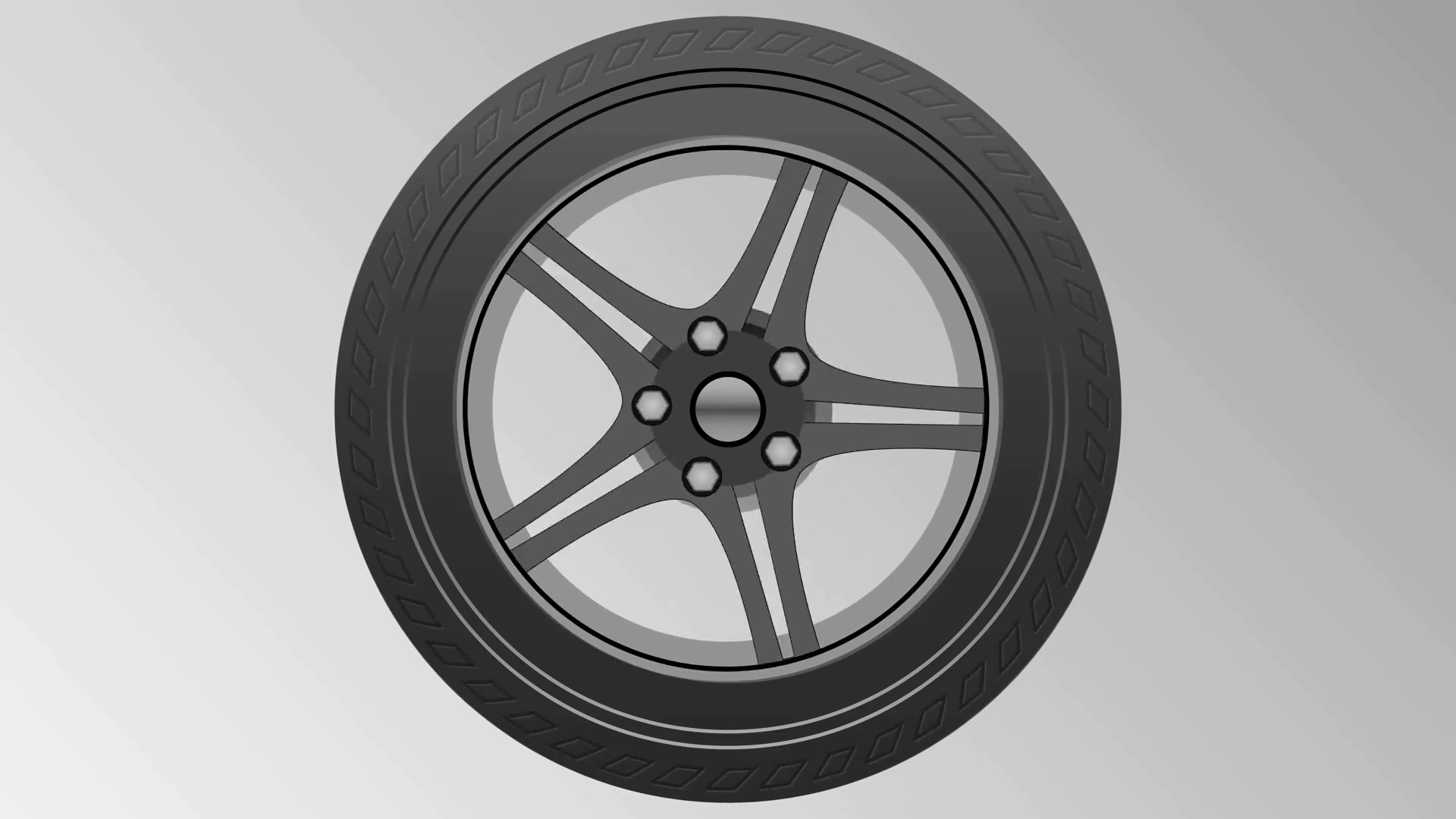 Close Up Of Cartoon Sport Car Tire Wheel Stock Motion Graphics SBV ...
