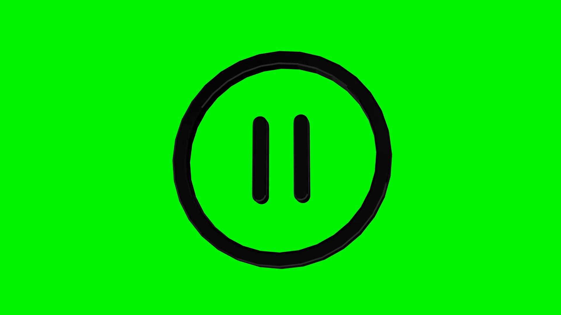 Pause Icon On Glossy Transparent Black Stock Motion Graphics SBV ...