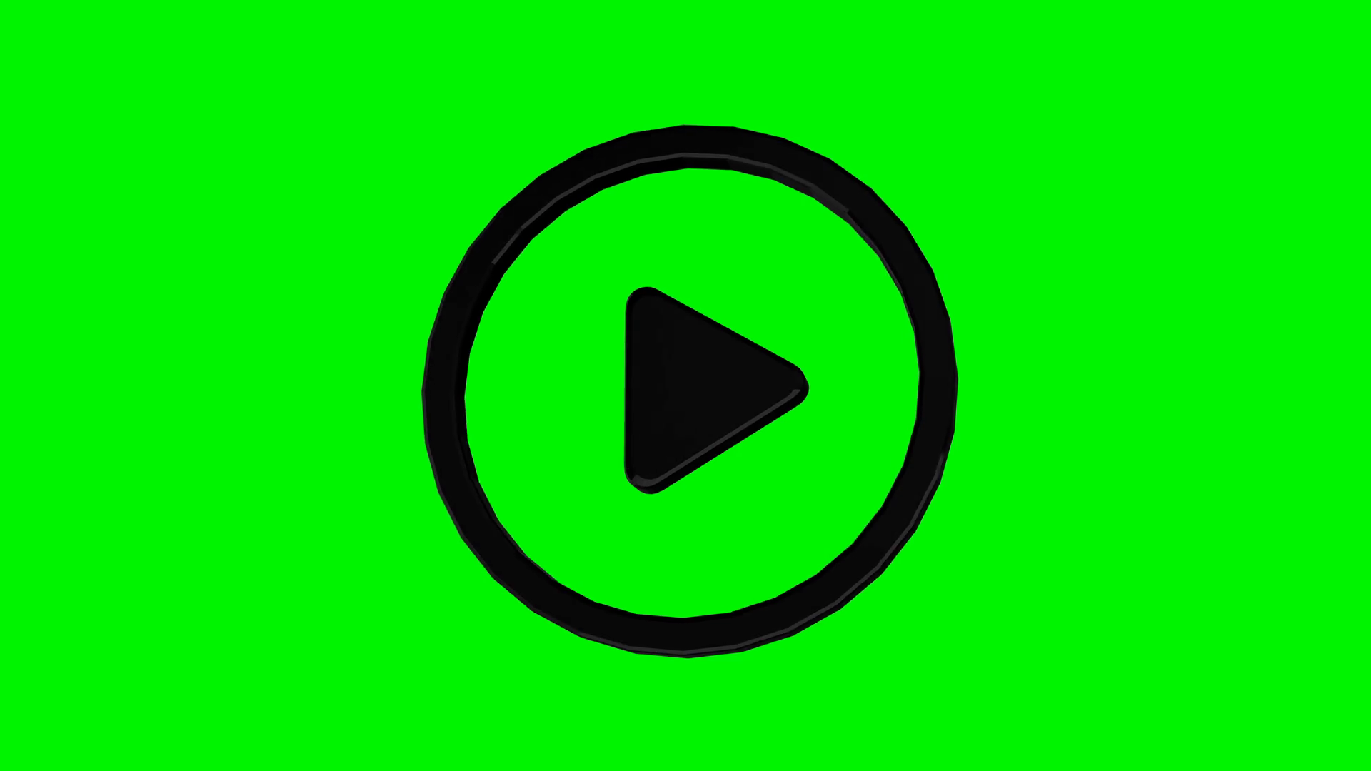 Black Circular Play Button Icon Isometric Stock Motion Graphics SBV ...