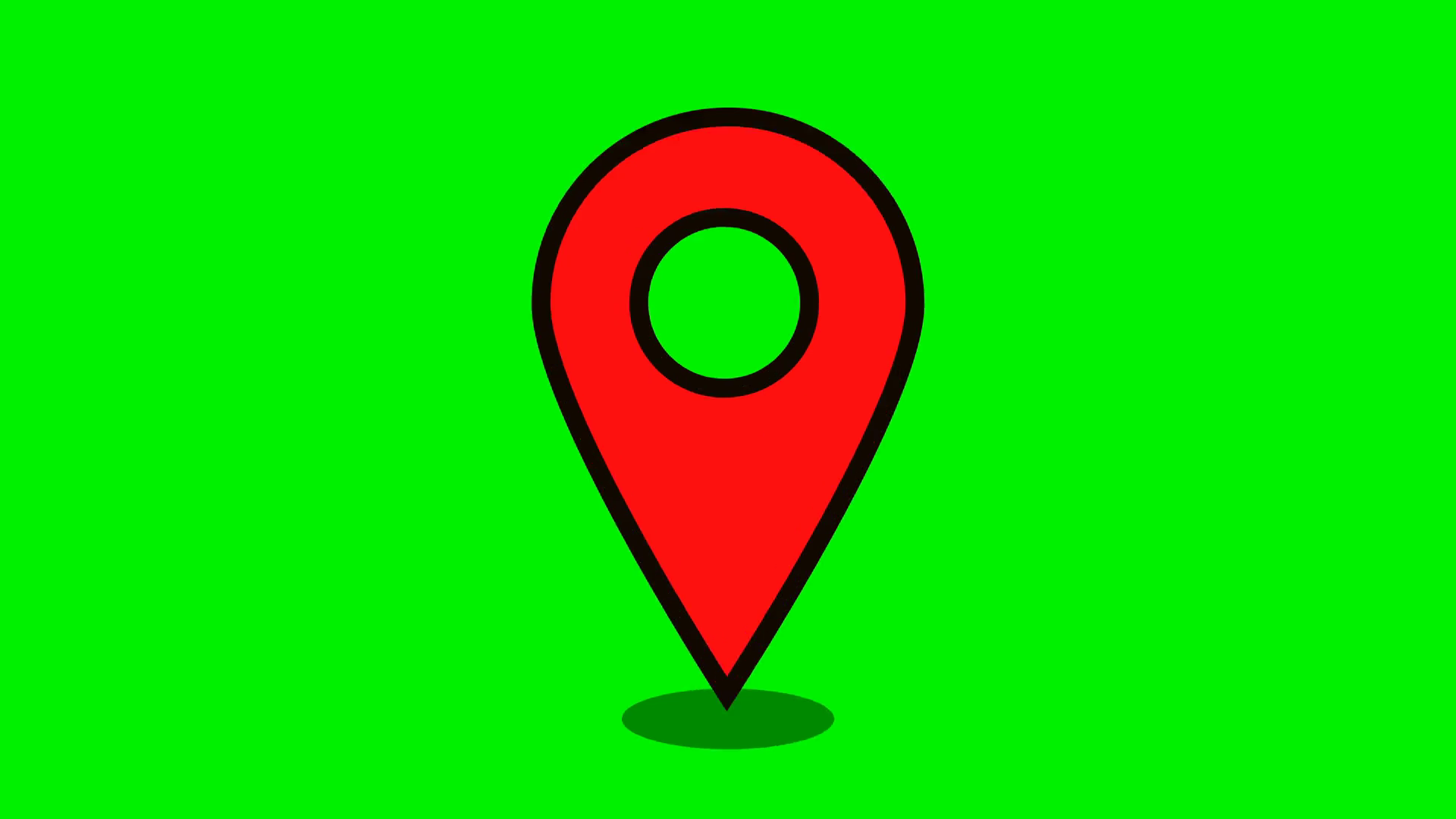 Symbol Of Place Map Pointers On Green Screen Stock Motion Graphics SBV ...