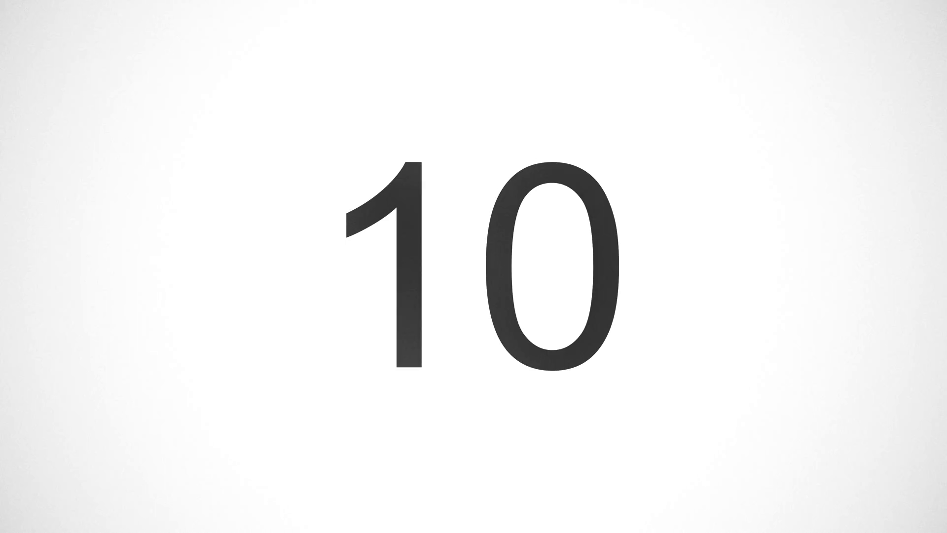 Modern Flat 10 To 0 Countdown Minimalist Stock Motion Graphics SBV ...