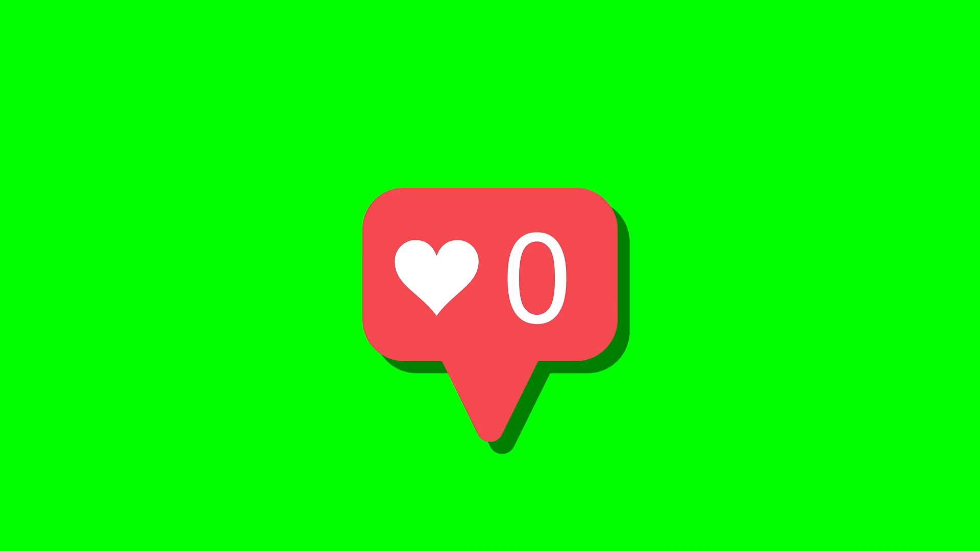 Social Media Heart Count On Green Screen Stock Motion Graphics SBV ...