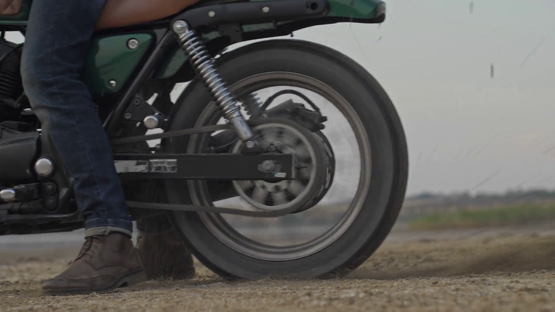 Cropped Side View Of Slipping Wheel Of Stock Footage SBV-352641295 ...