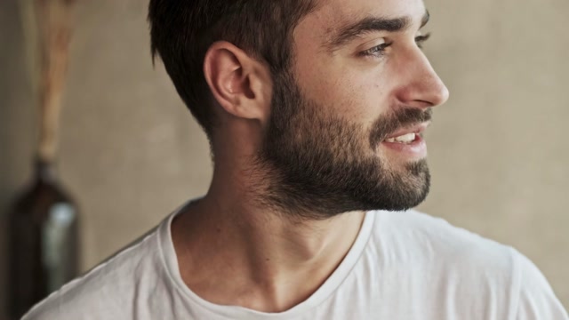 Man Turning Head Side To Side Stock Footage: Royalty-Free Video Clips ...