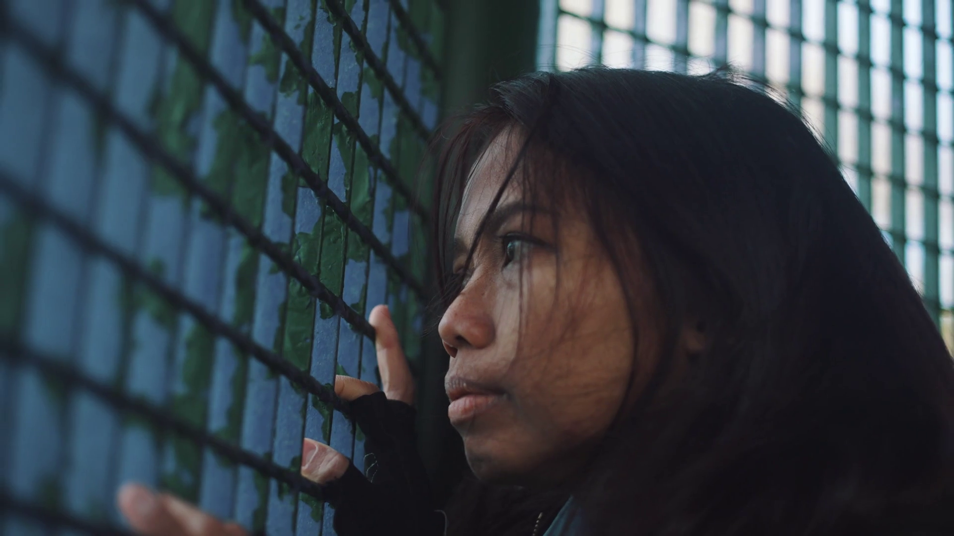 Asian Woman jailed protests against the guards. Woman in prison ...