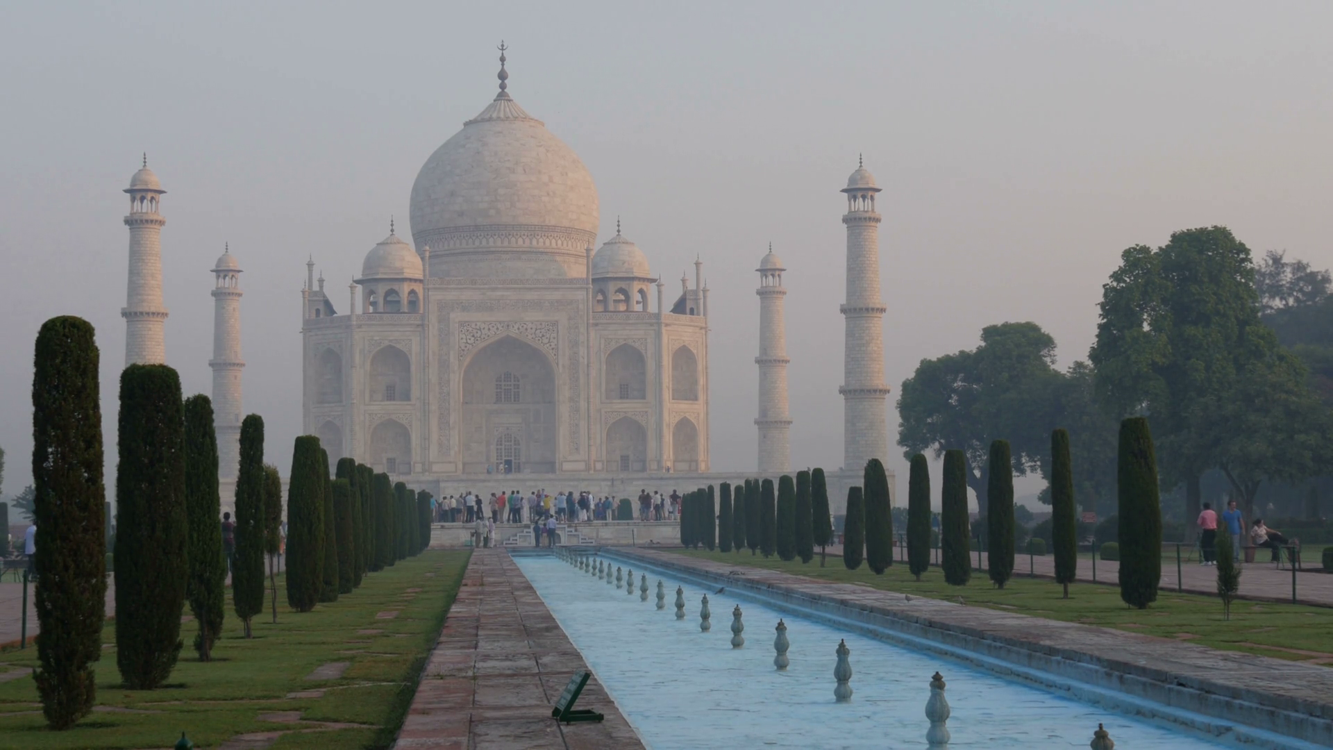 Agra India October 2014: Tourists Walk Stock Footage SBV-352771839 ...
