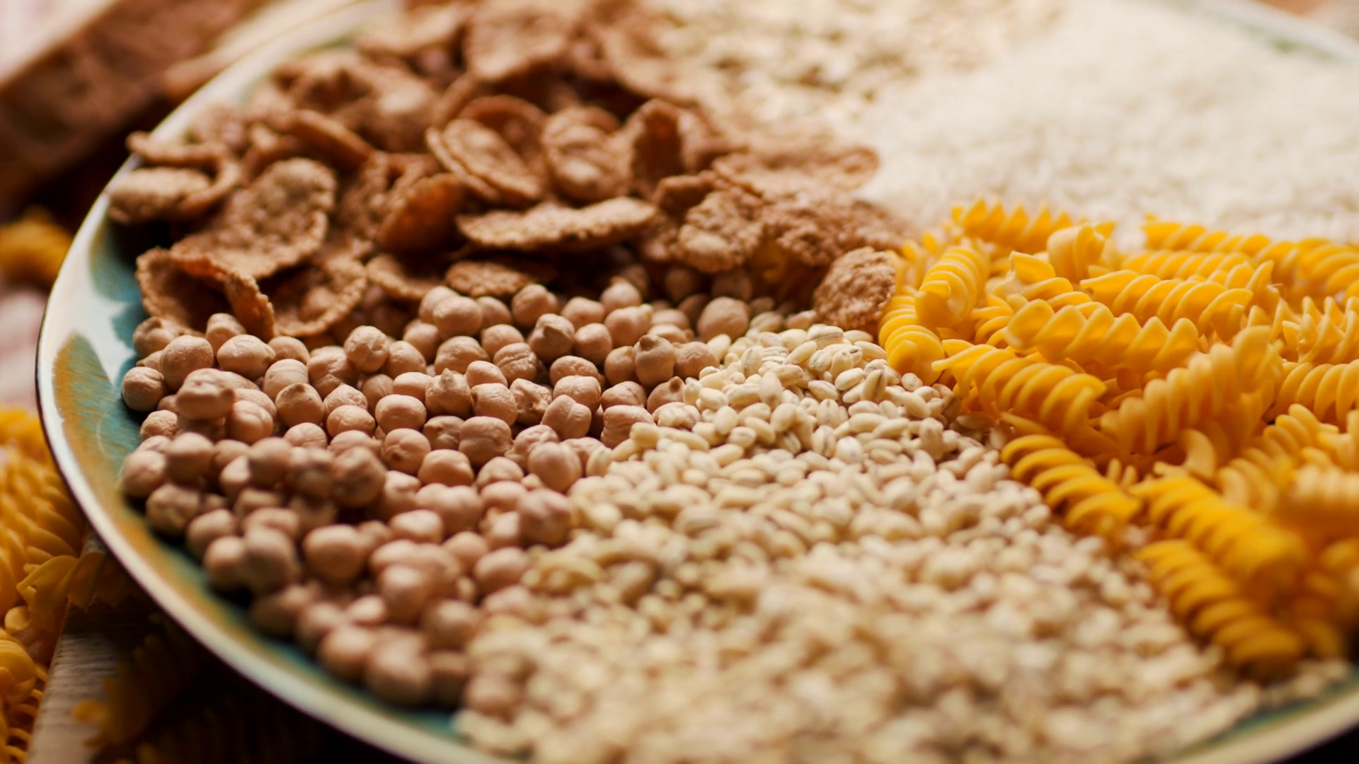 Carbohydrate-rich Foods Including Bread Rice Stock Footage SBV ...