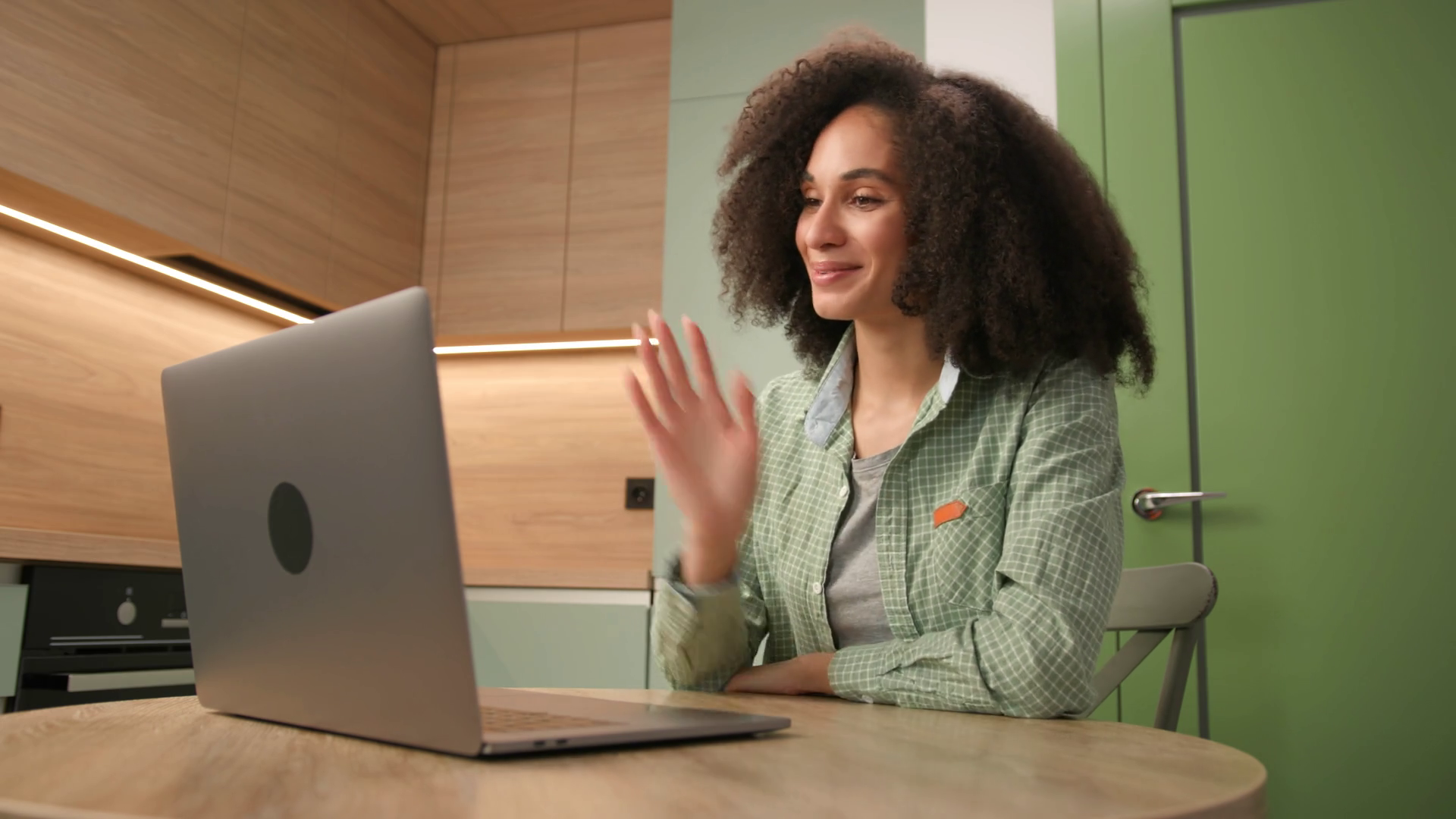 Woman Talking Online Using Laptop 20s Stock Footage SBV-347749075 ...