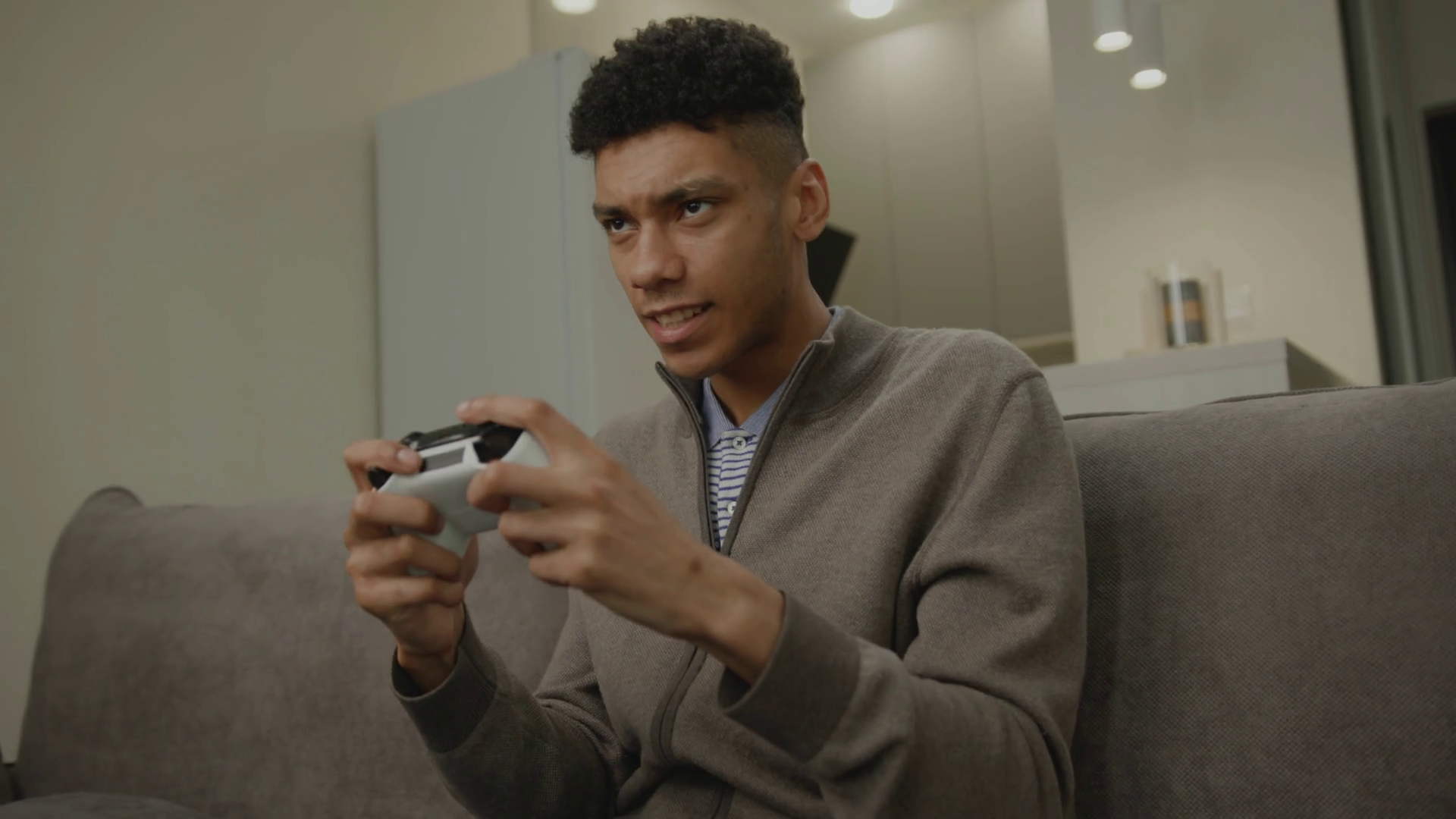 Black Man Lost Video Game Millennial Person Stock Footage SBV-347684444 ...