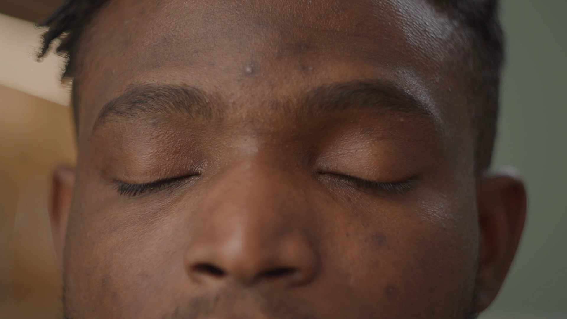 Black Man Eyes Opening Close Up African Stock Footage SBV-348557067 - Storyblocks