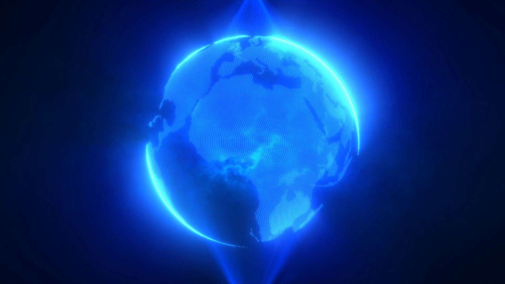 Abstract Blue Planet Earth Spinning With Stock Motion Graphics SBV ...