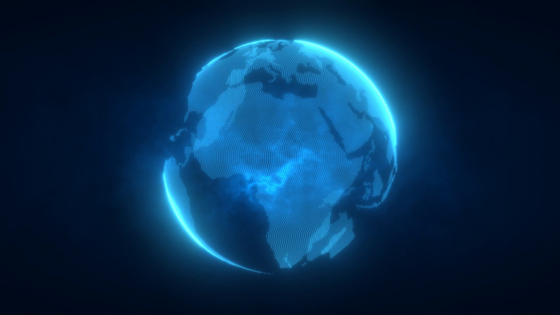 Abstract Blue Planet Earth Spinning With Stock Motion Graphics SBV ...