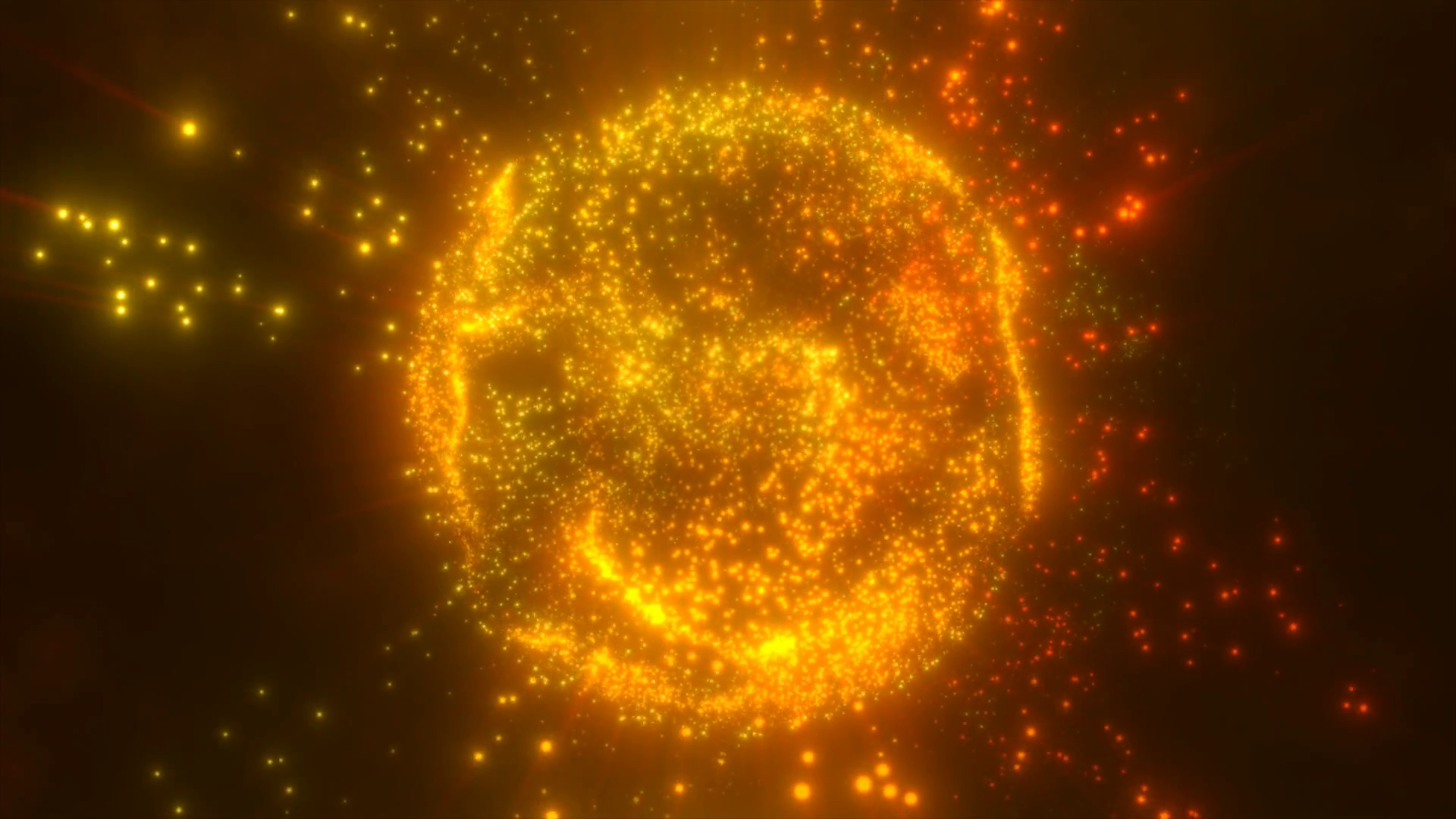 Abstract Round Yellow Orange Sphere Light Stock Motion Graphics SBV-347807204 - Storyblocks