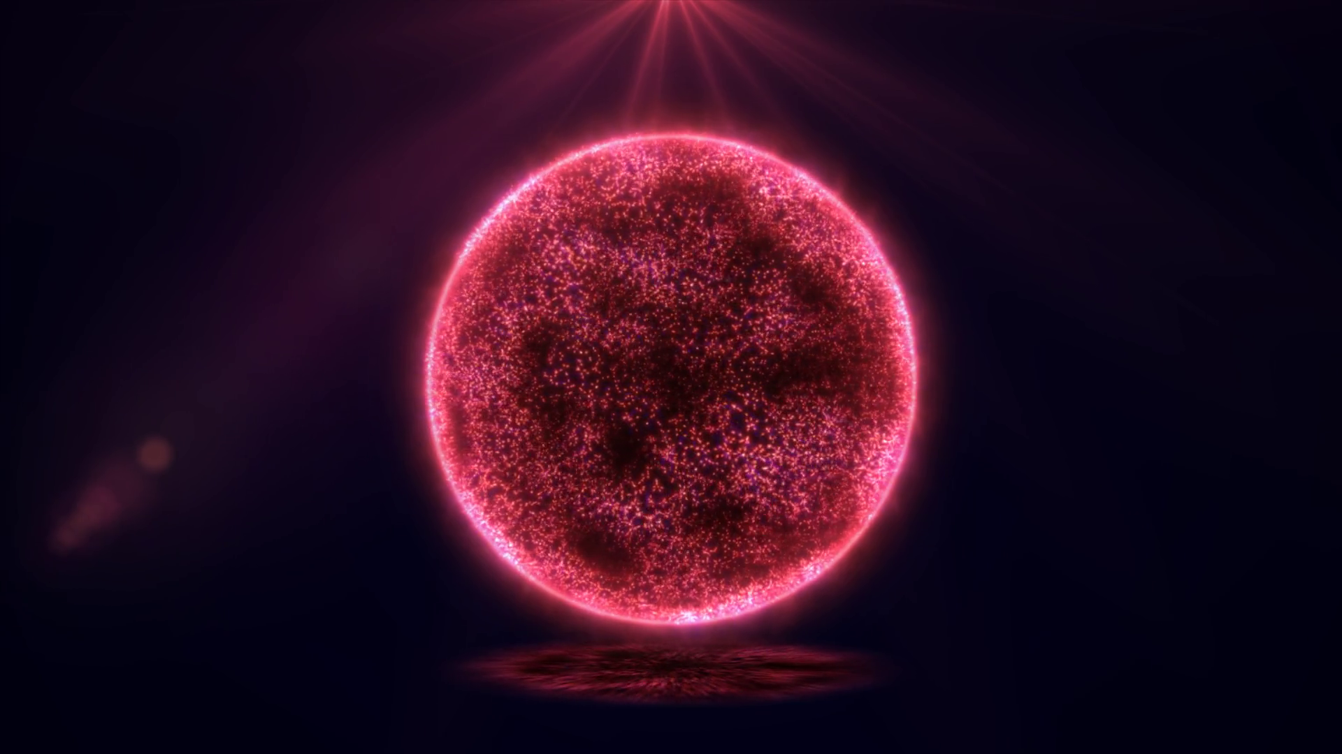 Illuminated Cosmic Red Energy Sphere On Stock Motion Graphics SBV ...