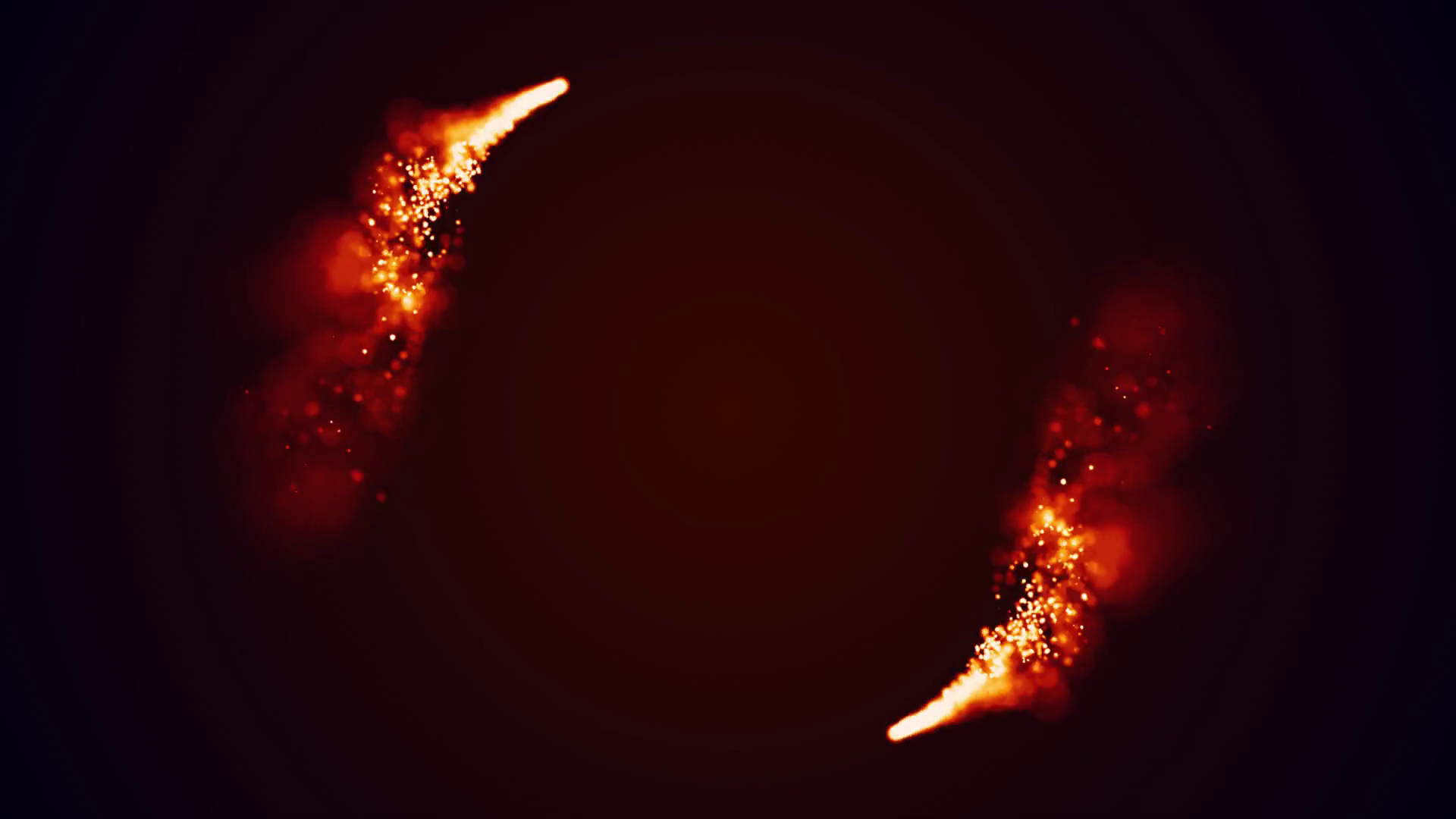 Abstract Orange Fiery Lines Cyclic Circles Stock Motion Graphics SBV ...