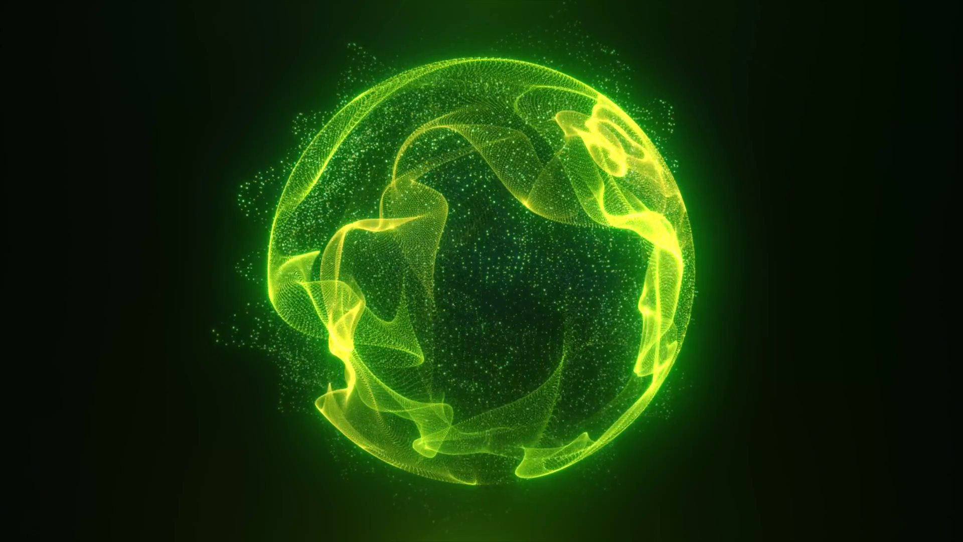 Abstract Green Looped Energy Sphere Of Stock Motion Graphics SBV-347810696 - Storyblocks
