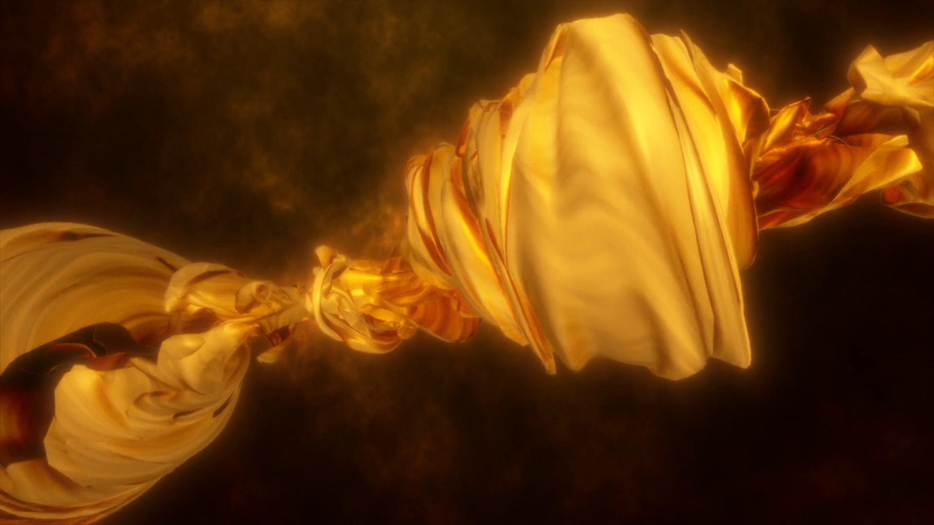 Abstract Yellow Gold Line Swirling Fluid Stock Motion Graphics SBV ...
